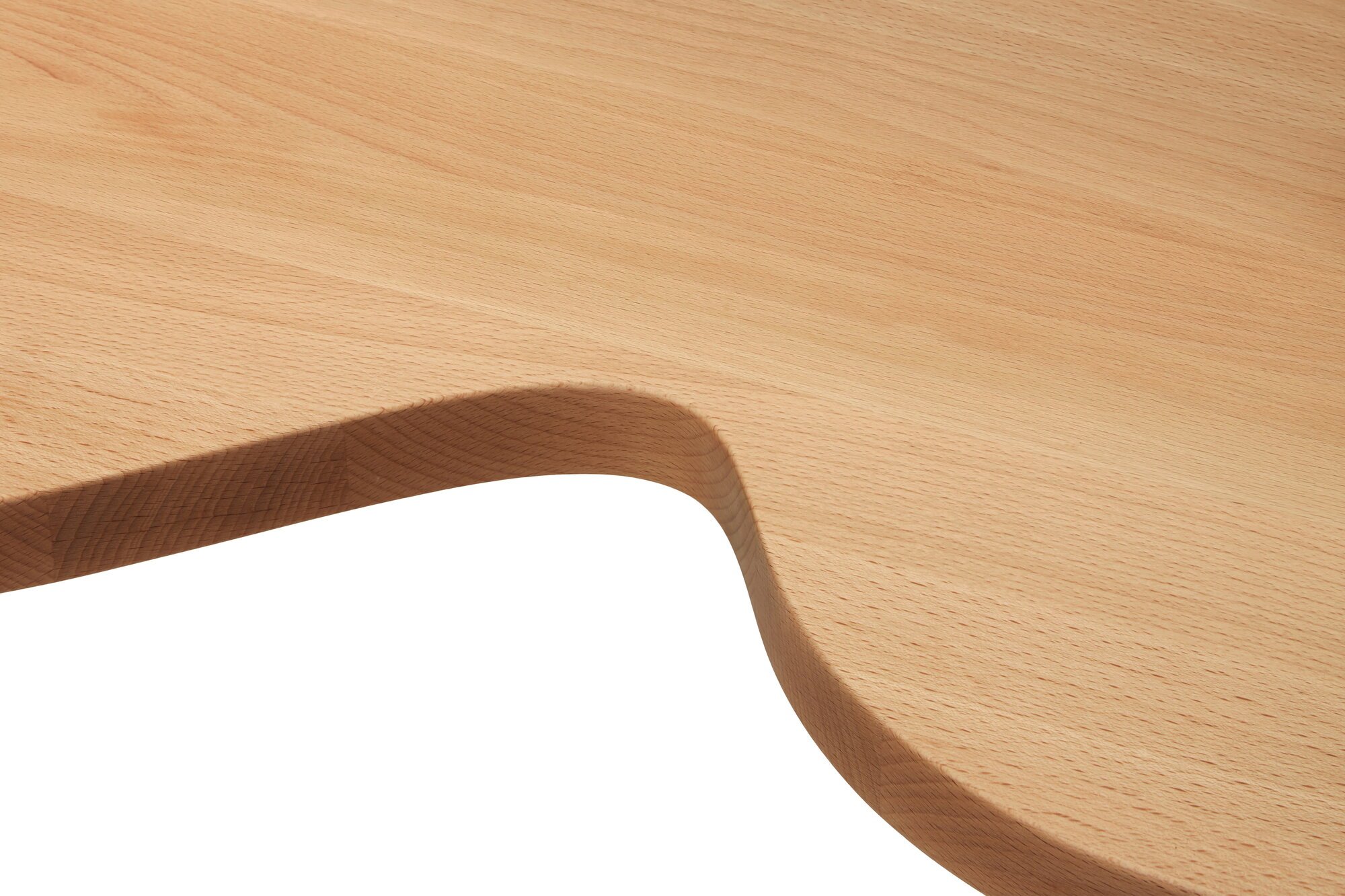 Hem Worm coffee table, small, beech - steel | Finnish Design Shop