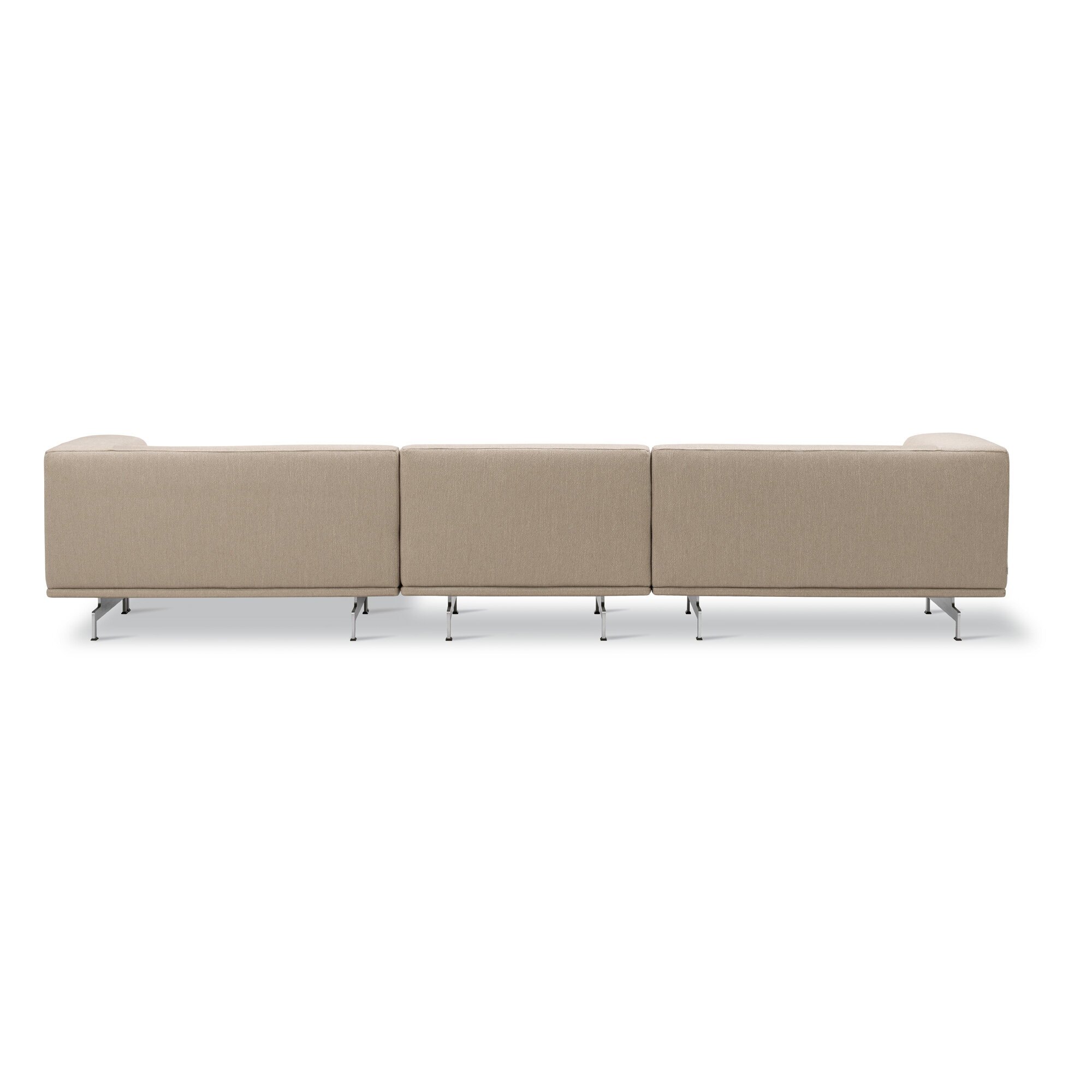 Fredericia Delphi Elements sofa, conf. A, brushed aluminium - grey ...