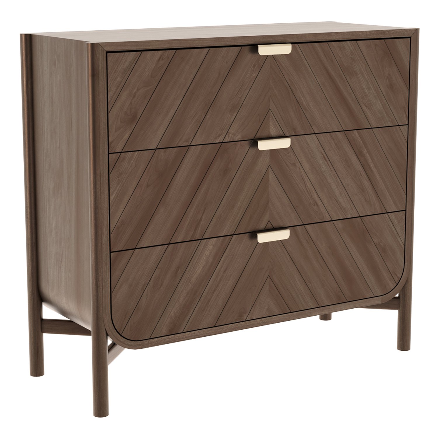 Hartô Marius chest of drawers, wide, walnut | Finnish Design Shop