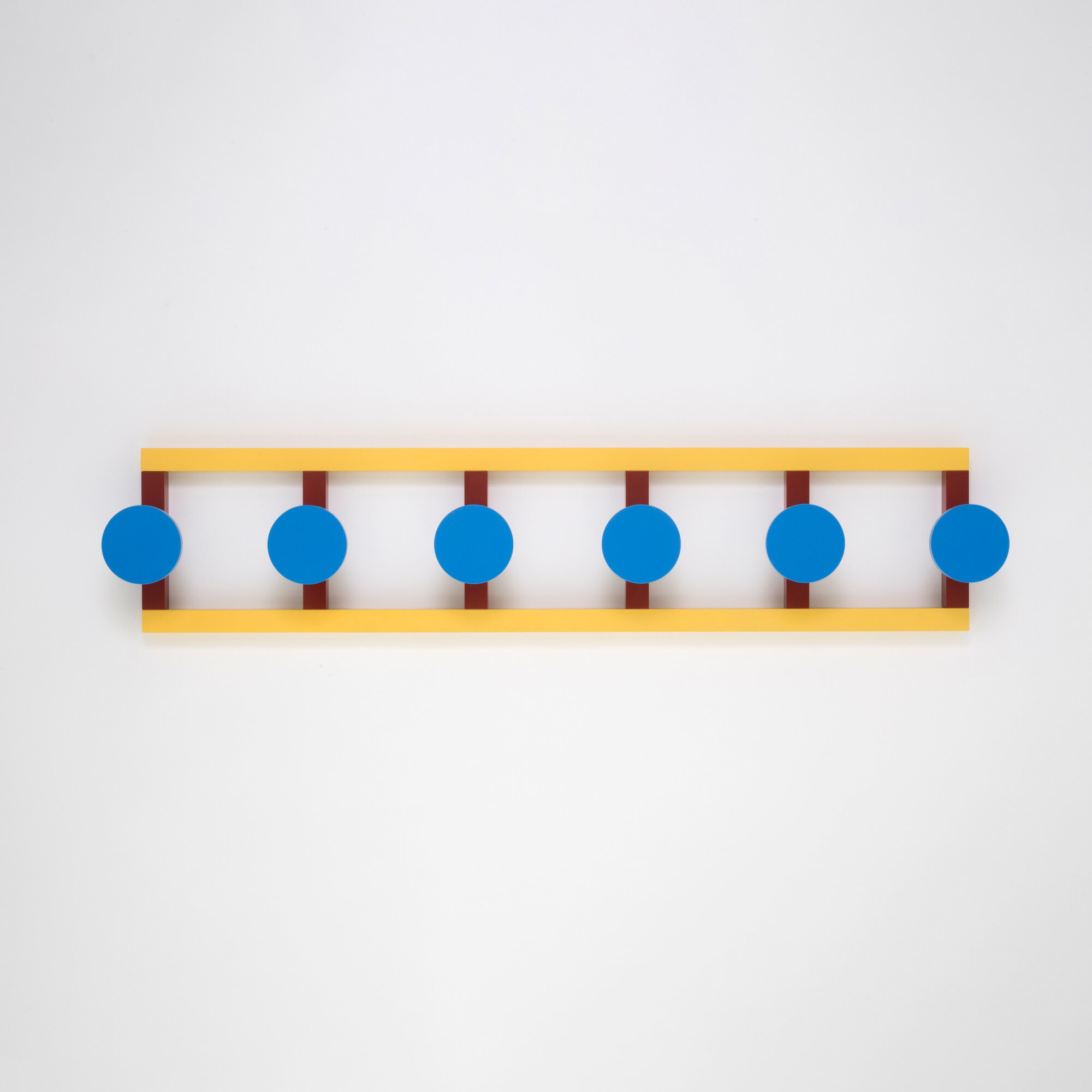 Raawii Hook 6, large, zinc yellow - sky blue | Finnish Design Shop CH