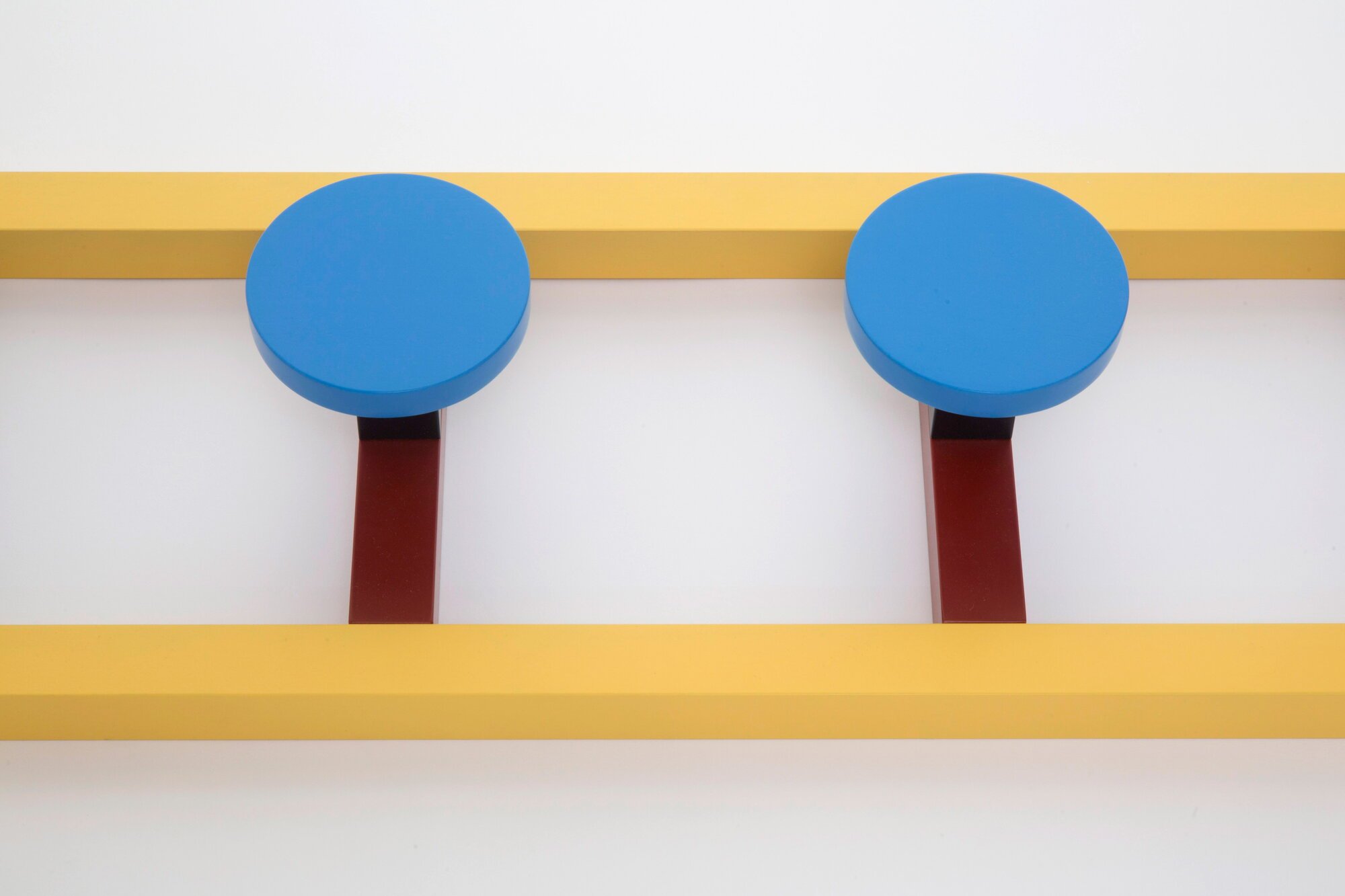 Raawii Hook 6, large, zinc yellow - sky blue | Finnish Design Shop CH