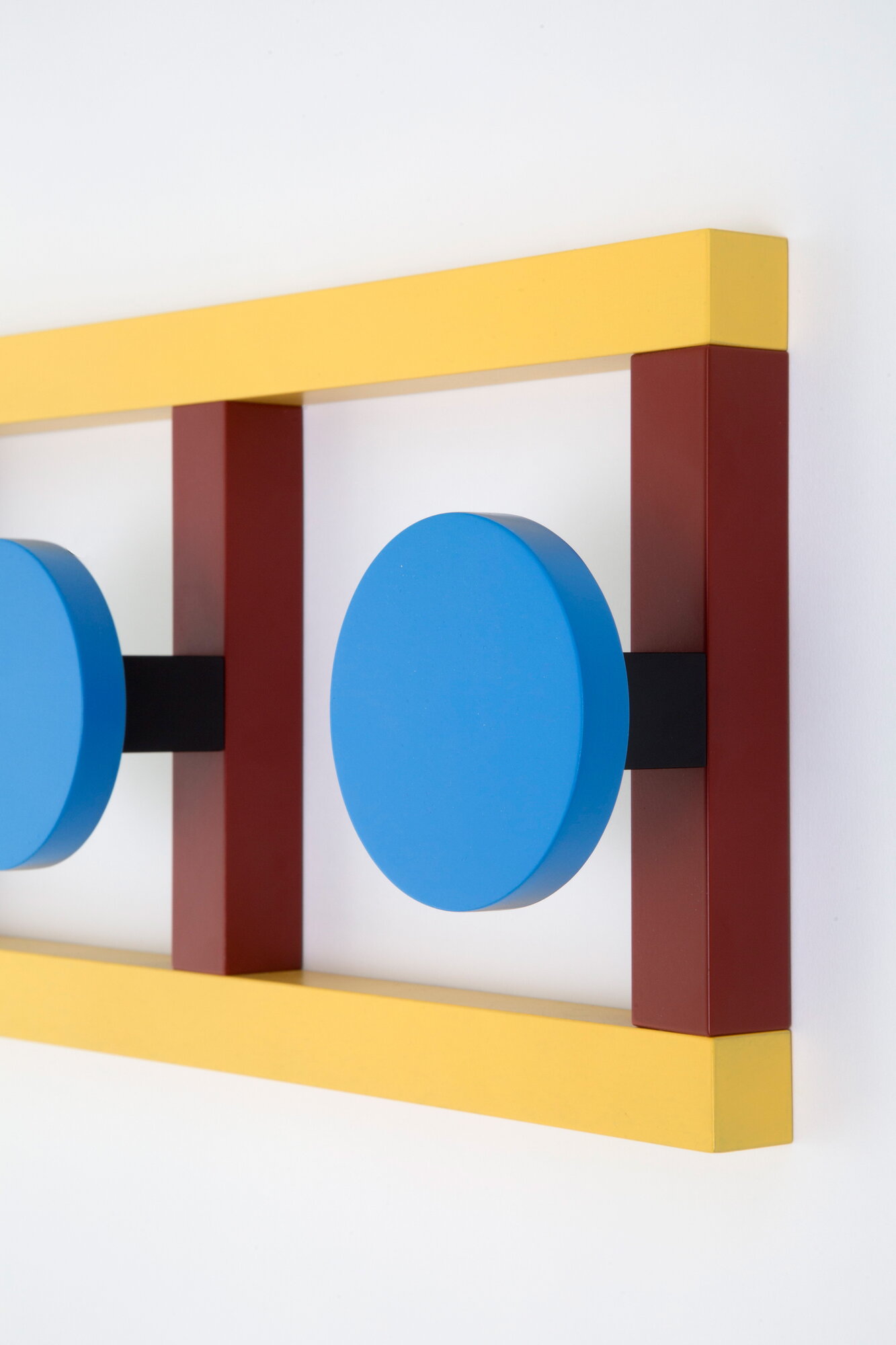 Raawii Hook 6, large, zinc yellow - sky blue | Finnish Design Shop CH