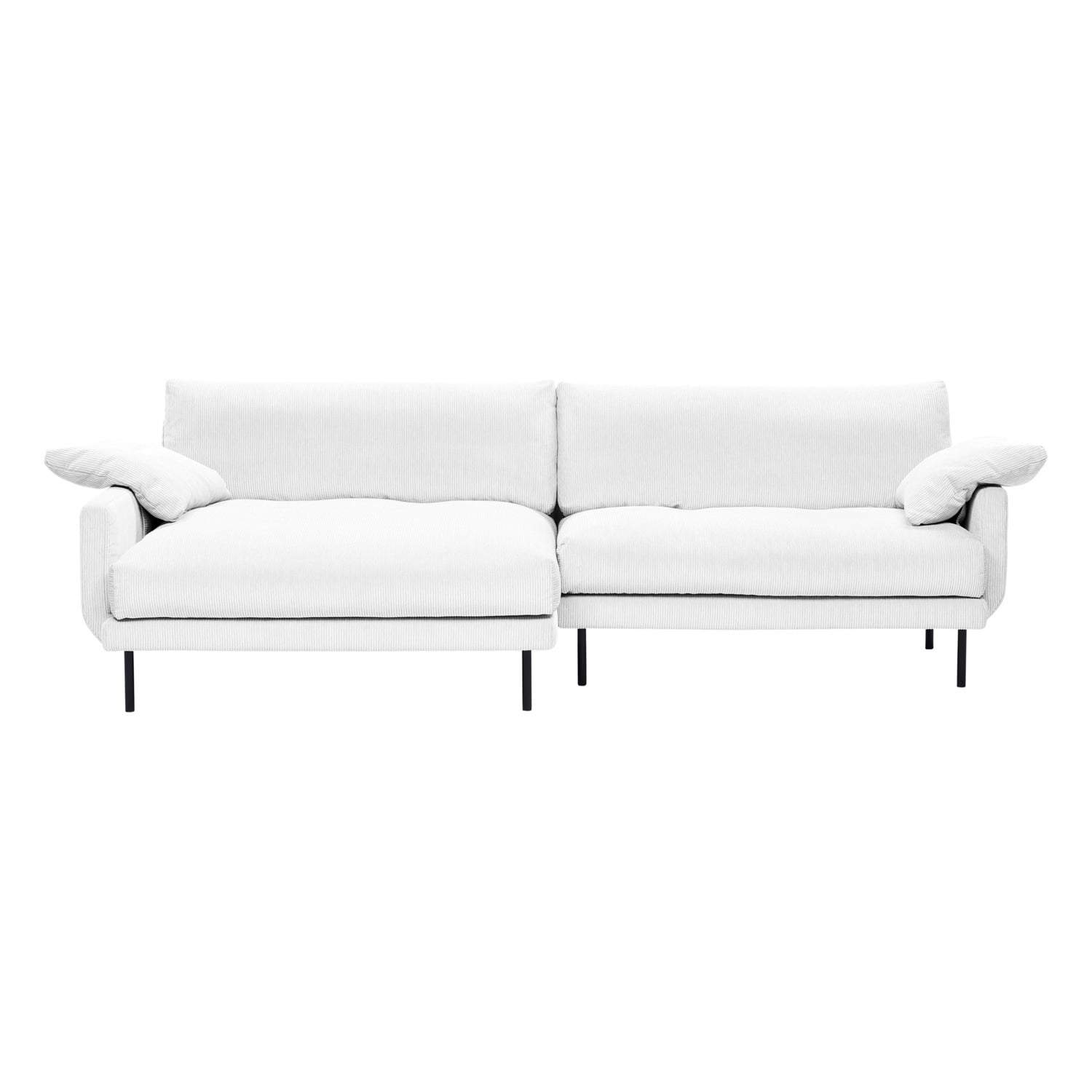 Interface Bebé sofa w/ chaise longue, left, white Jagger 1 - black ...
