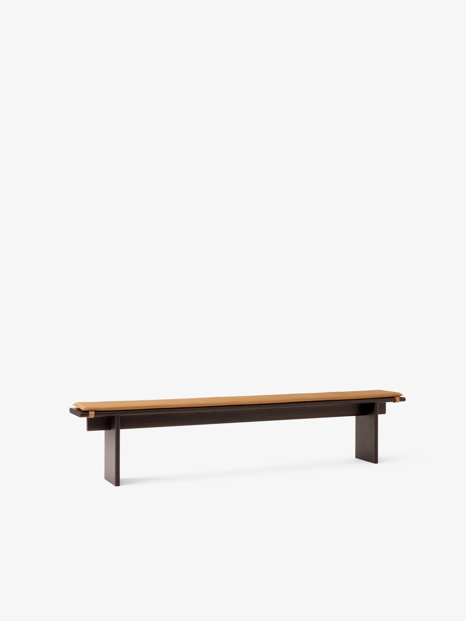 &Tradition Ita OS6 bench, 230 x 30 cm, dark stained oak | Finnish ...
