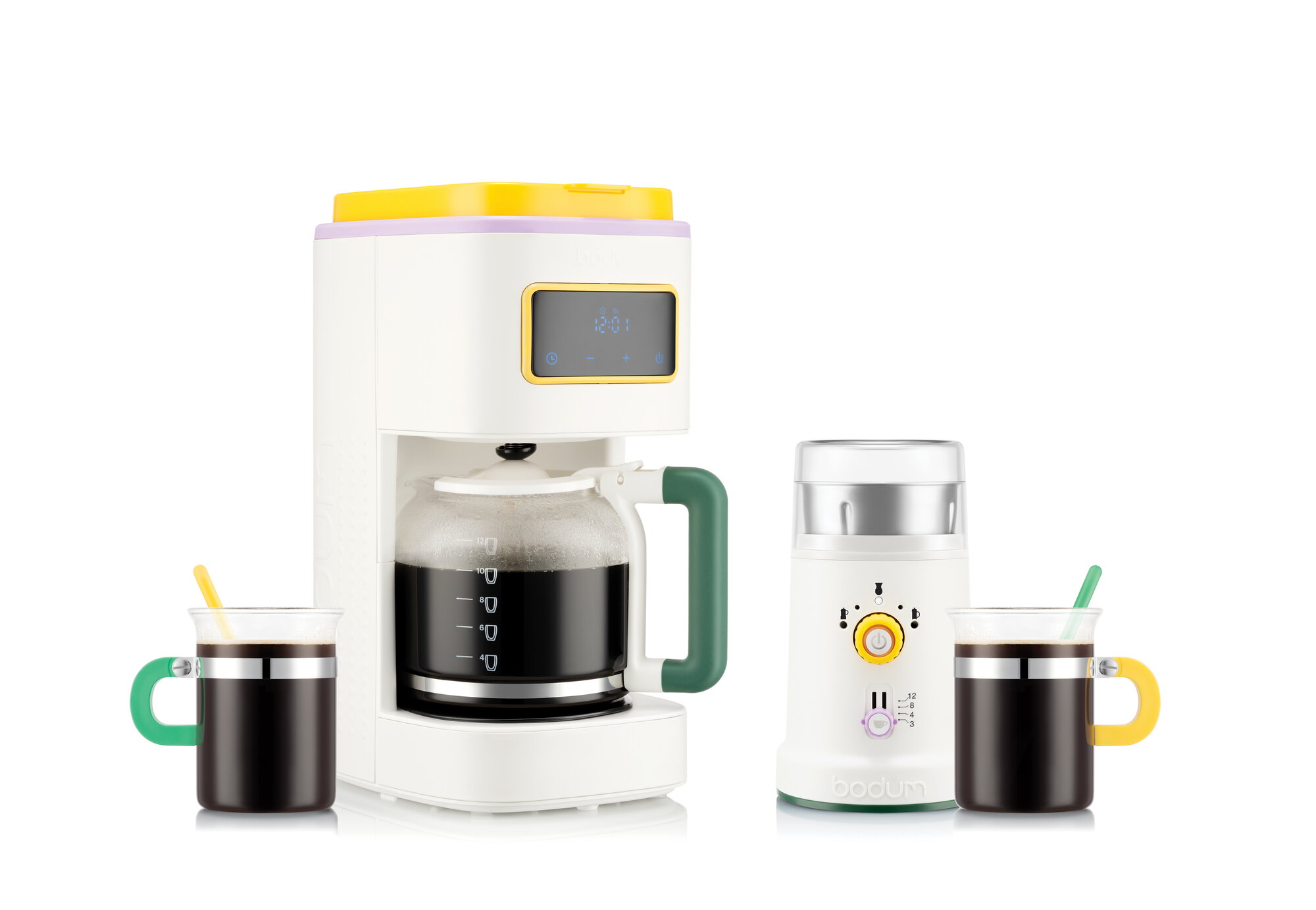Bodum Bistro programmable coffee maker, white | Finnish Design Shop