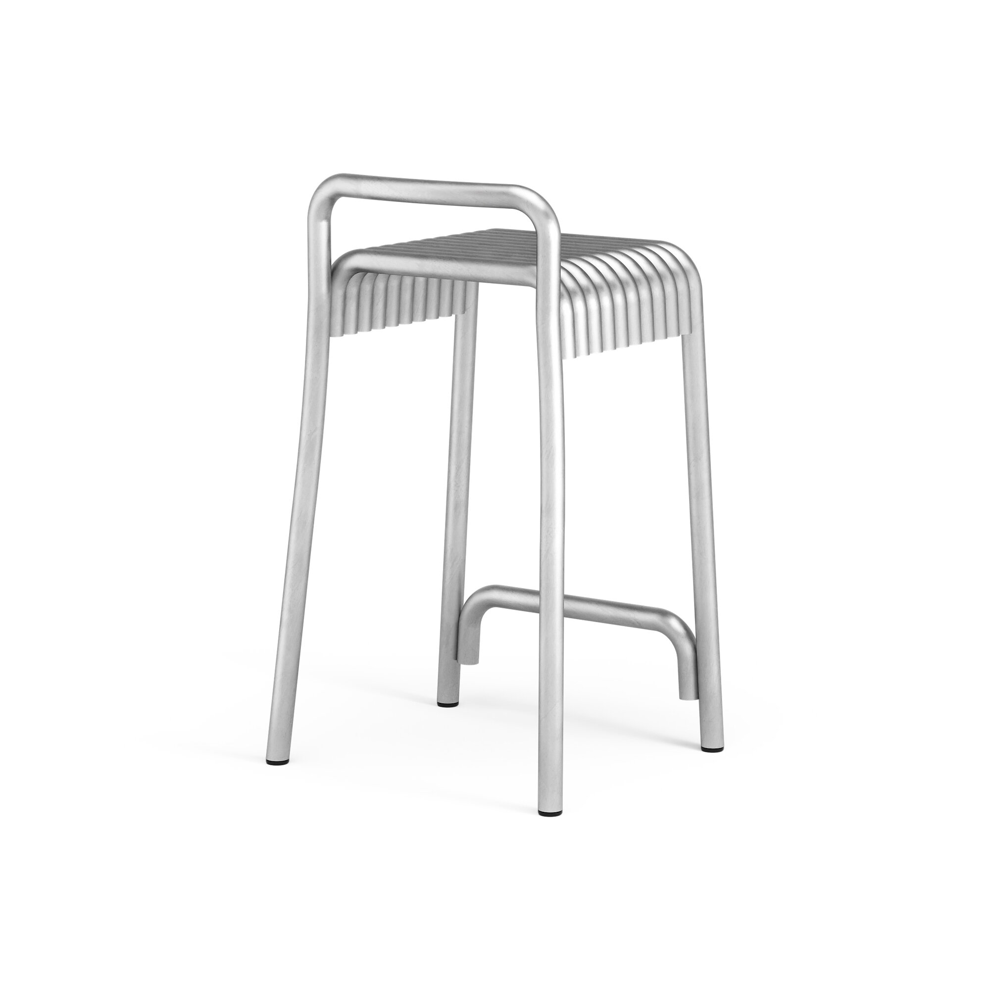Bebó Objects Kane counter stool, 65 cm, aluminum | Finnish Design Shop UK