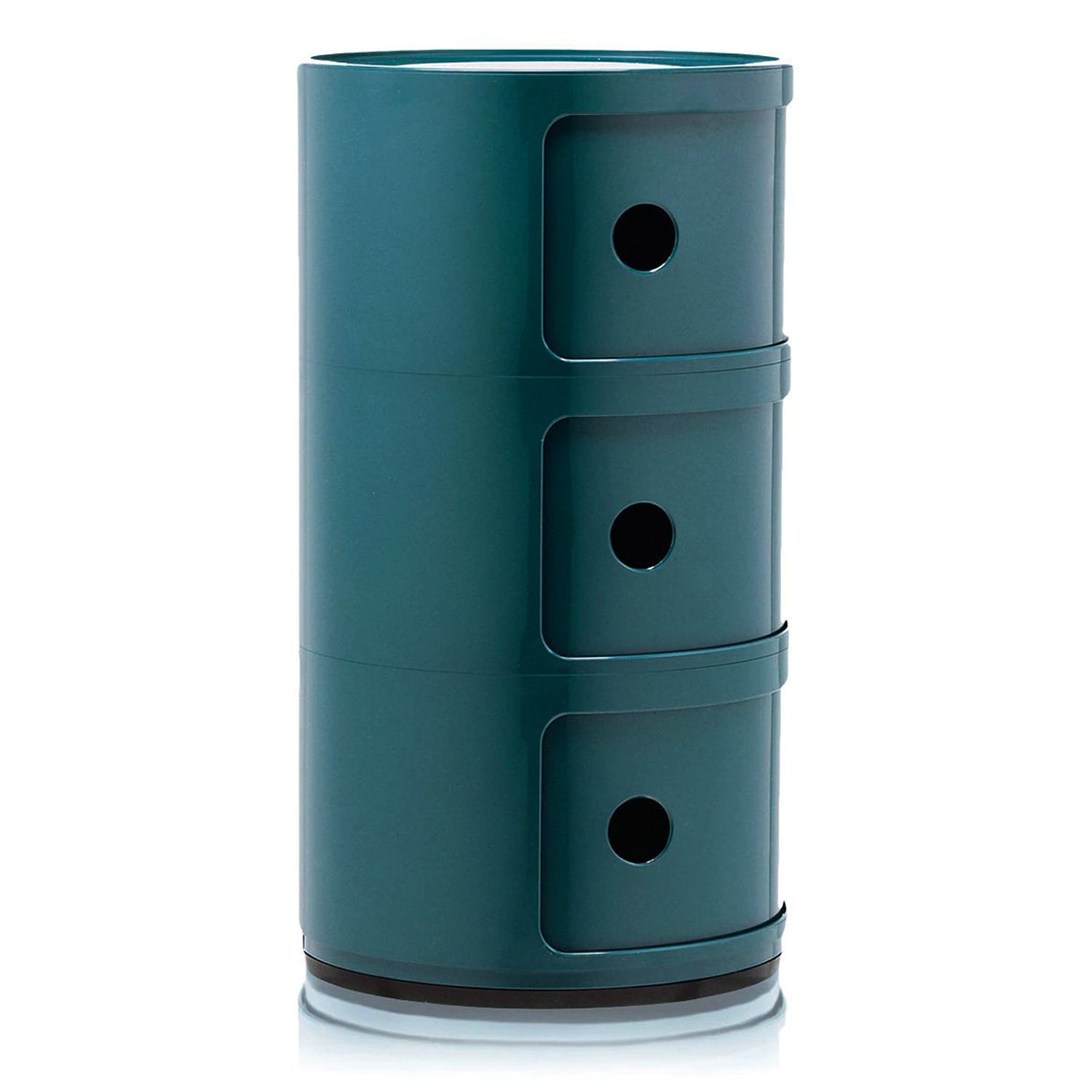 Kartell Componibili storage unit, 3 modules, blue | Finnish Design Shop