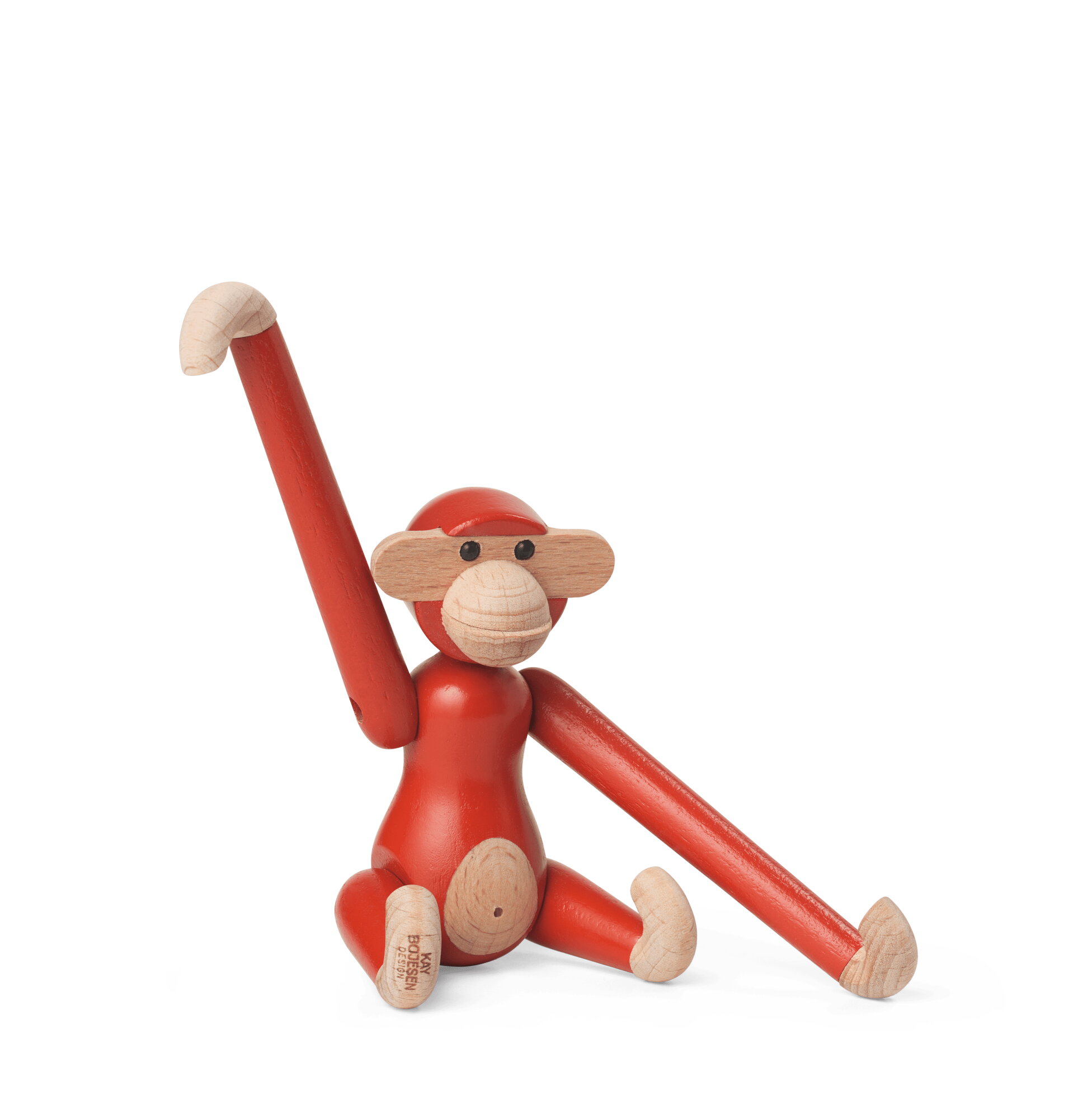 Kay Bojesen Denmark Wooden monkey, mini, vintage red | Finnish Design Shop