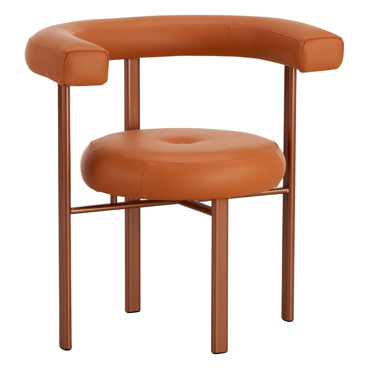 Lepo Product Polar L1001 chair, rust - brown leather Challenger 026 ...