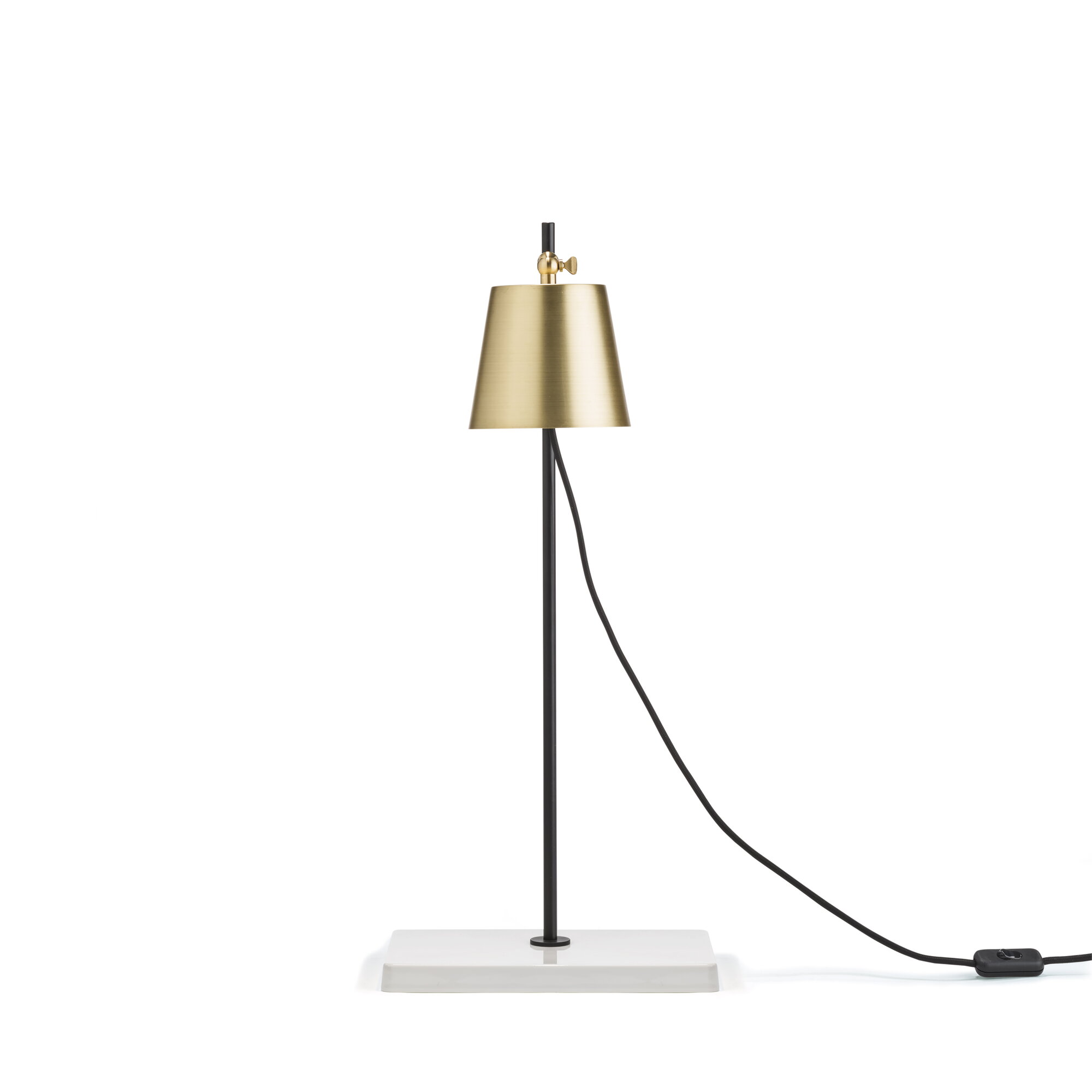 Karakter Lab Light table lamp, black - brass | Finnish Design Shop