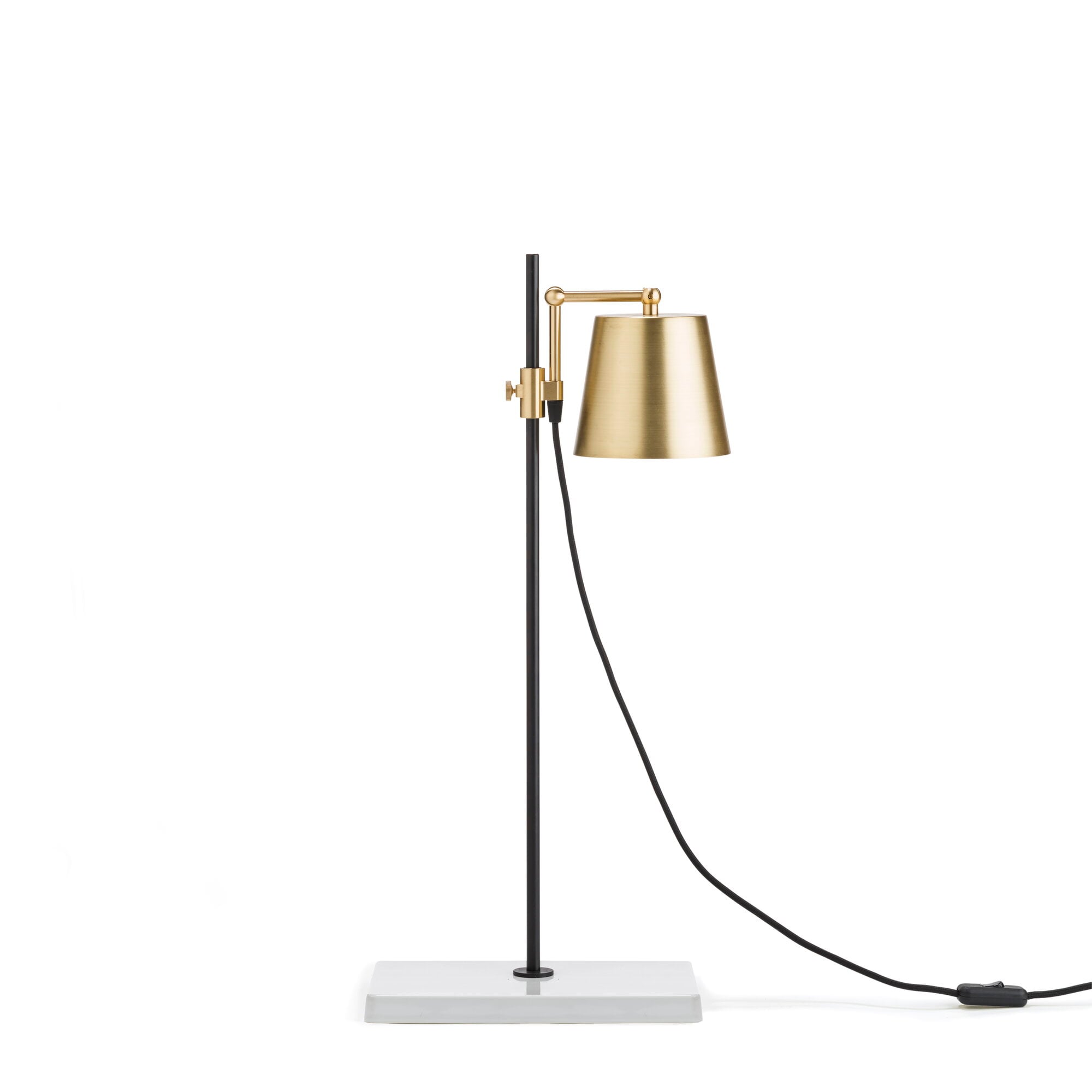 Karakter Lab Light table lamp, black - brass | Finnish Design Shop