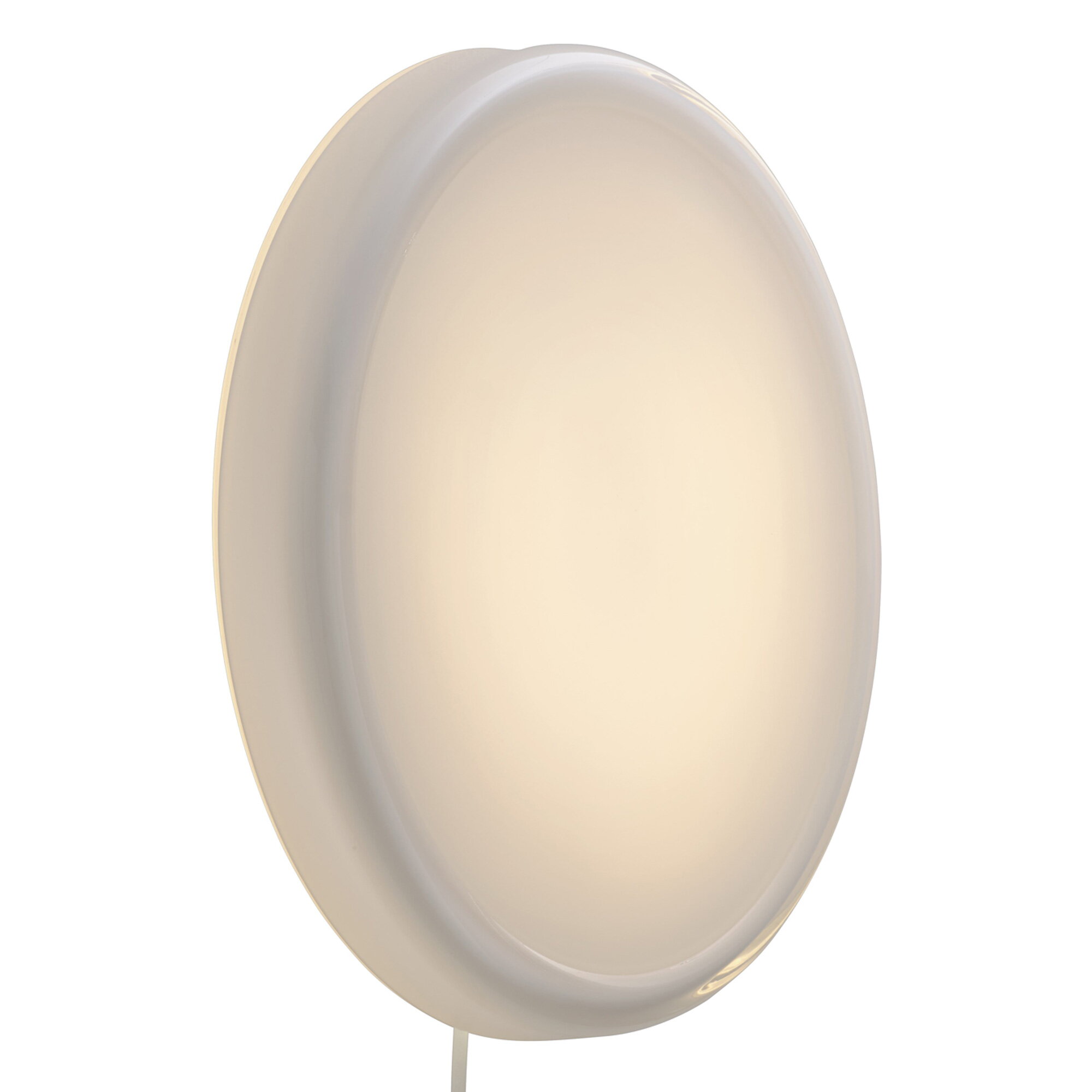 Muuto Looped wall/ceiling lamp, with inline dimmer and plug, white ...