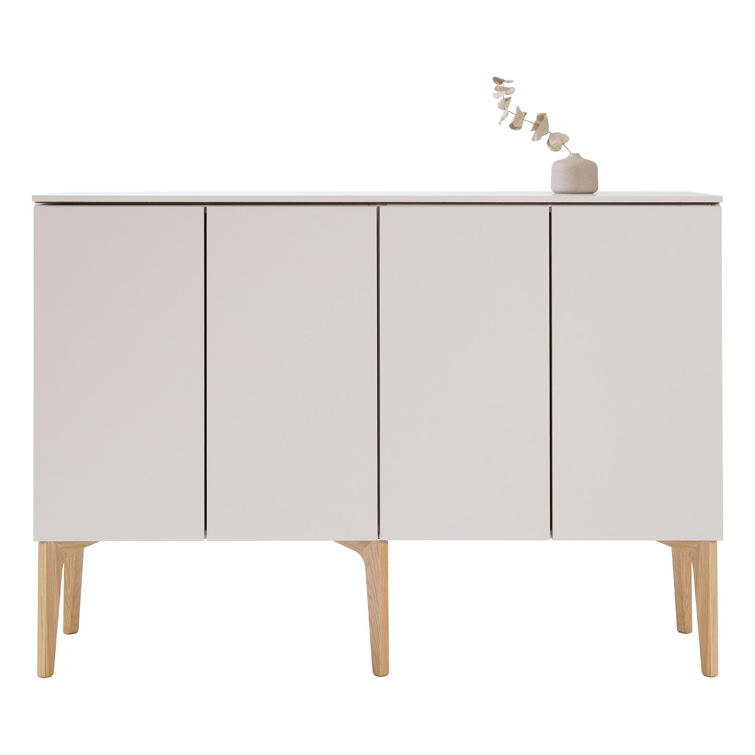 Lundia Fuuga sideboard, 128 cm, cashmere - oak | Finnish Design Shop