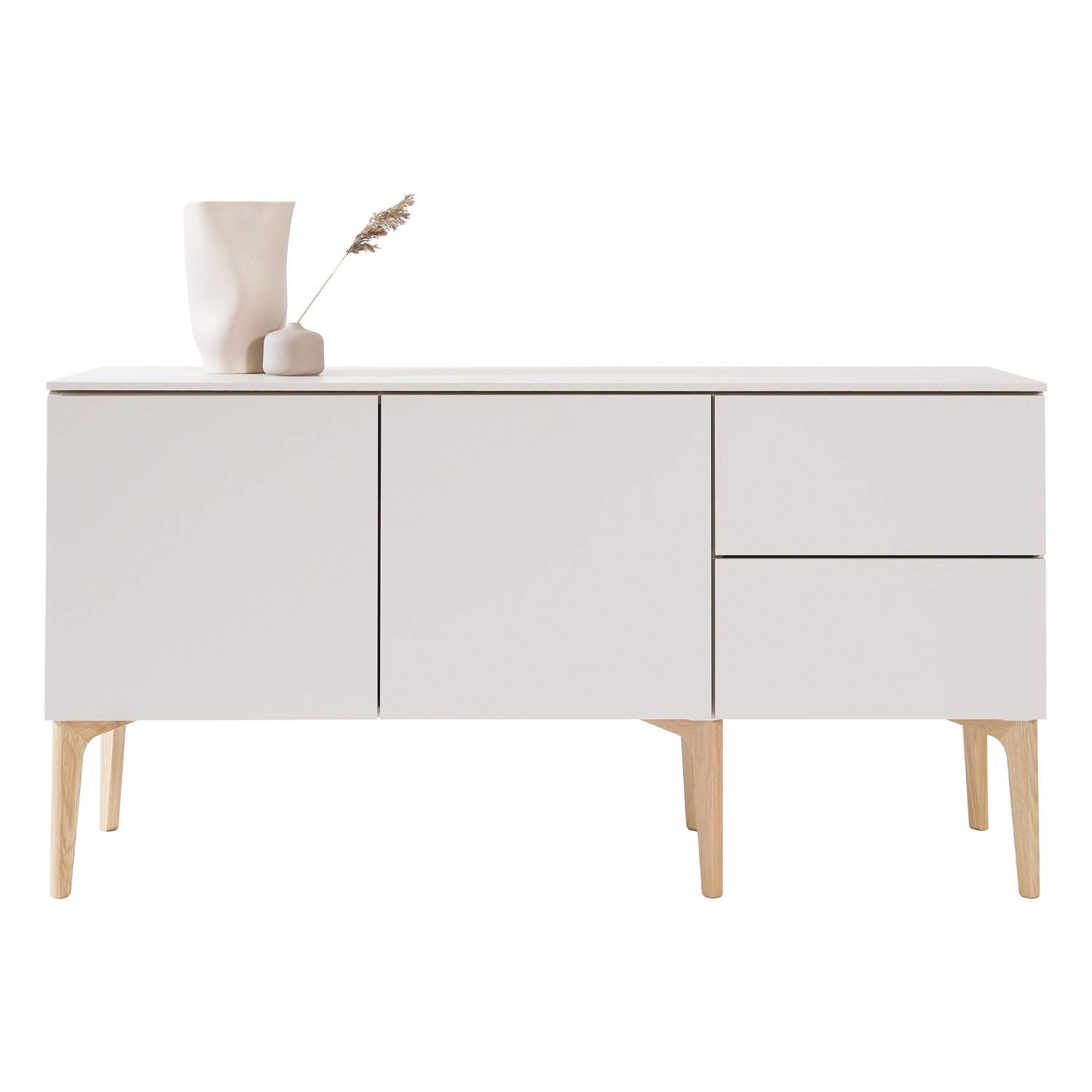 Lundia Fuuga sideboard, 144 cm, cashmere - oak | Finnish Design Shop