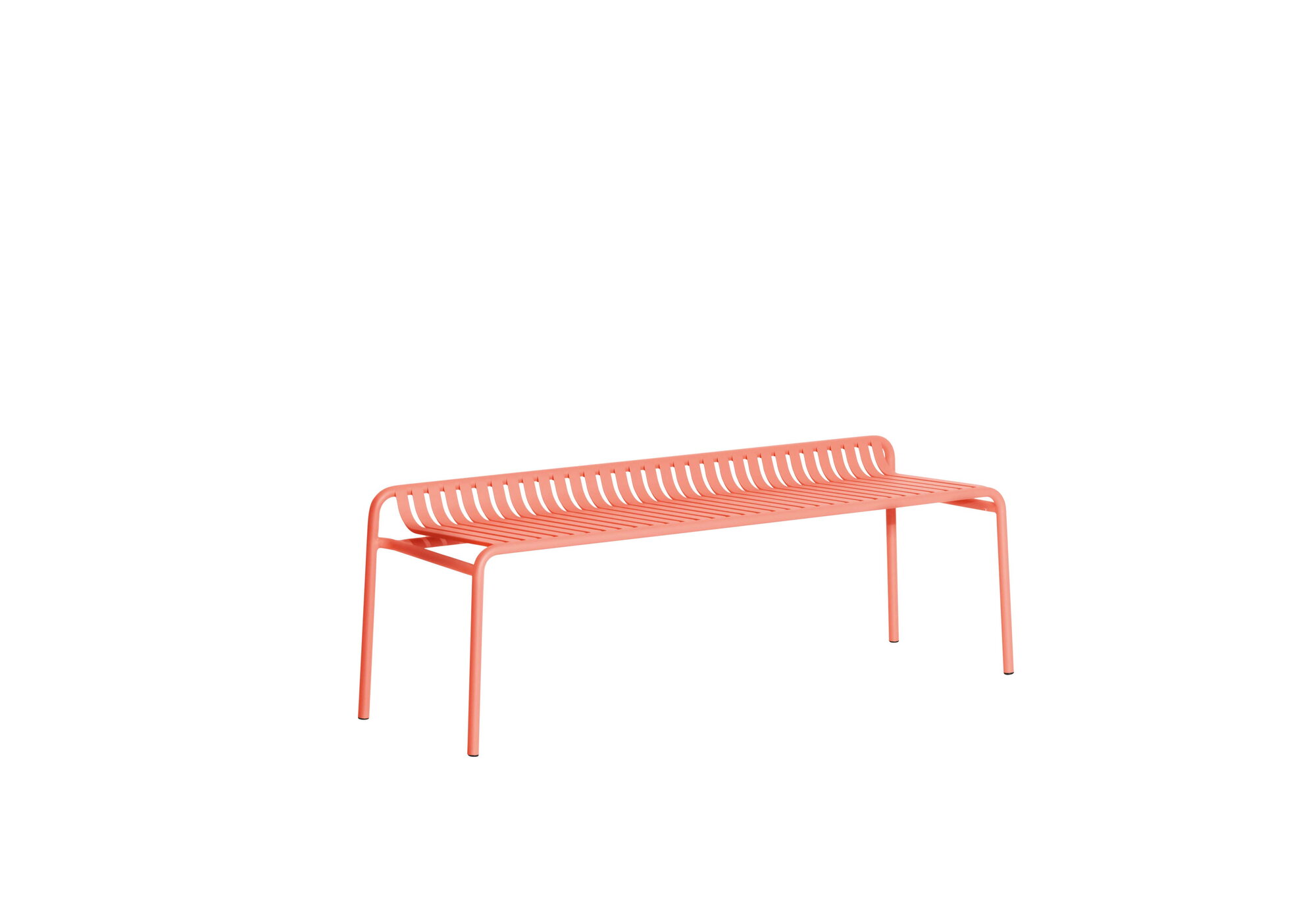 Petite Friture Week-end bench without back, coral | Finnish Design Shop