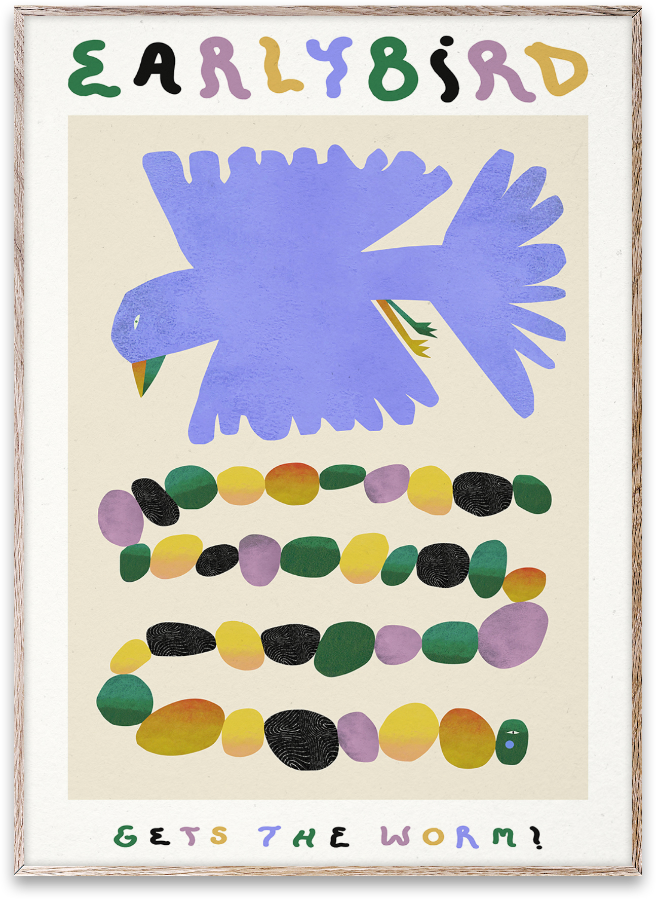 MADO Early Bird Gets The Worm poster | Finnish Design Shop