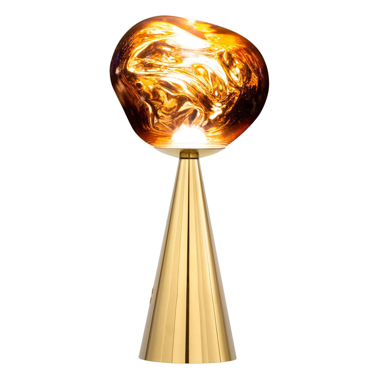 Tom Dixon Melt portable LED table lamp, gold | Finnish Design Shop