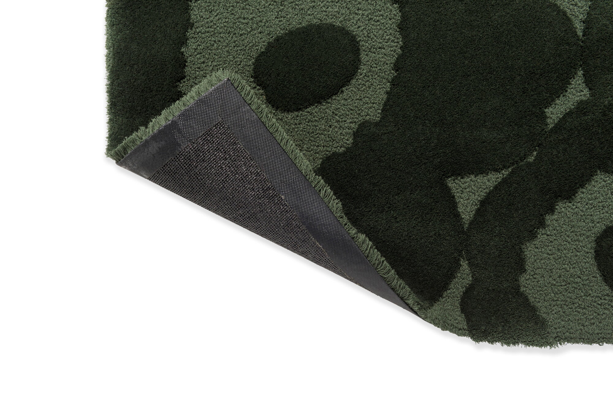 Marimekko Unikko rug, dark green | Finnish Design Shop