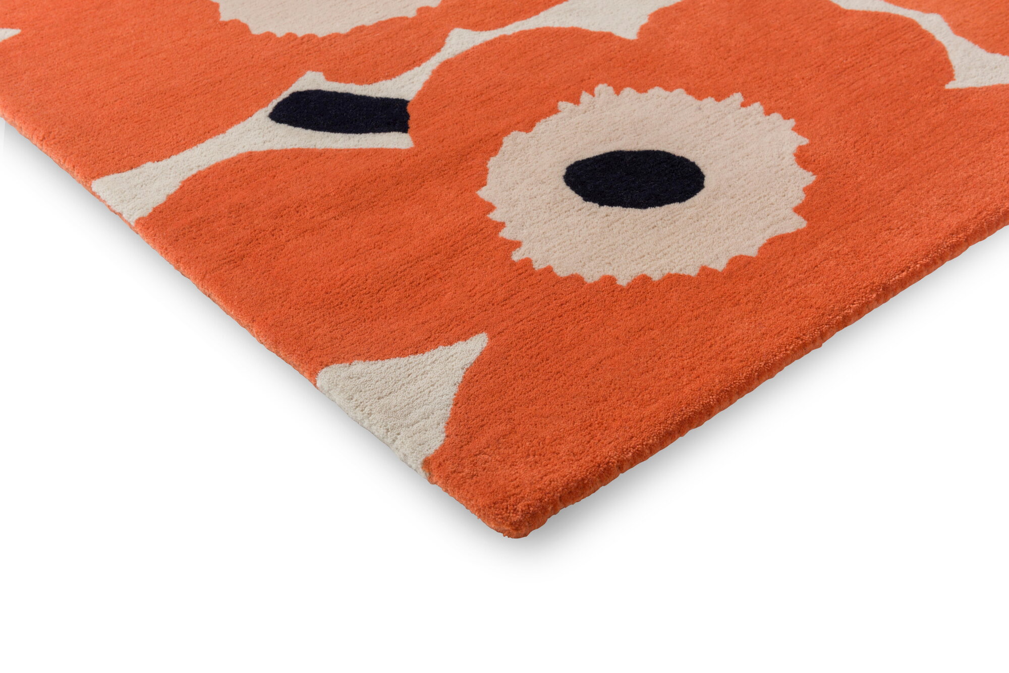 Marimekko Unikko matto, oranssinpunainen | Finnish Design Shop