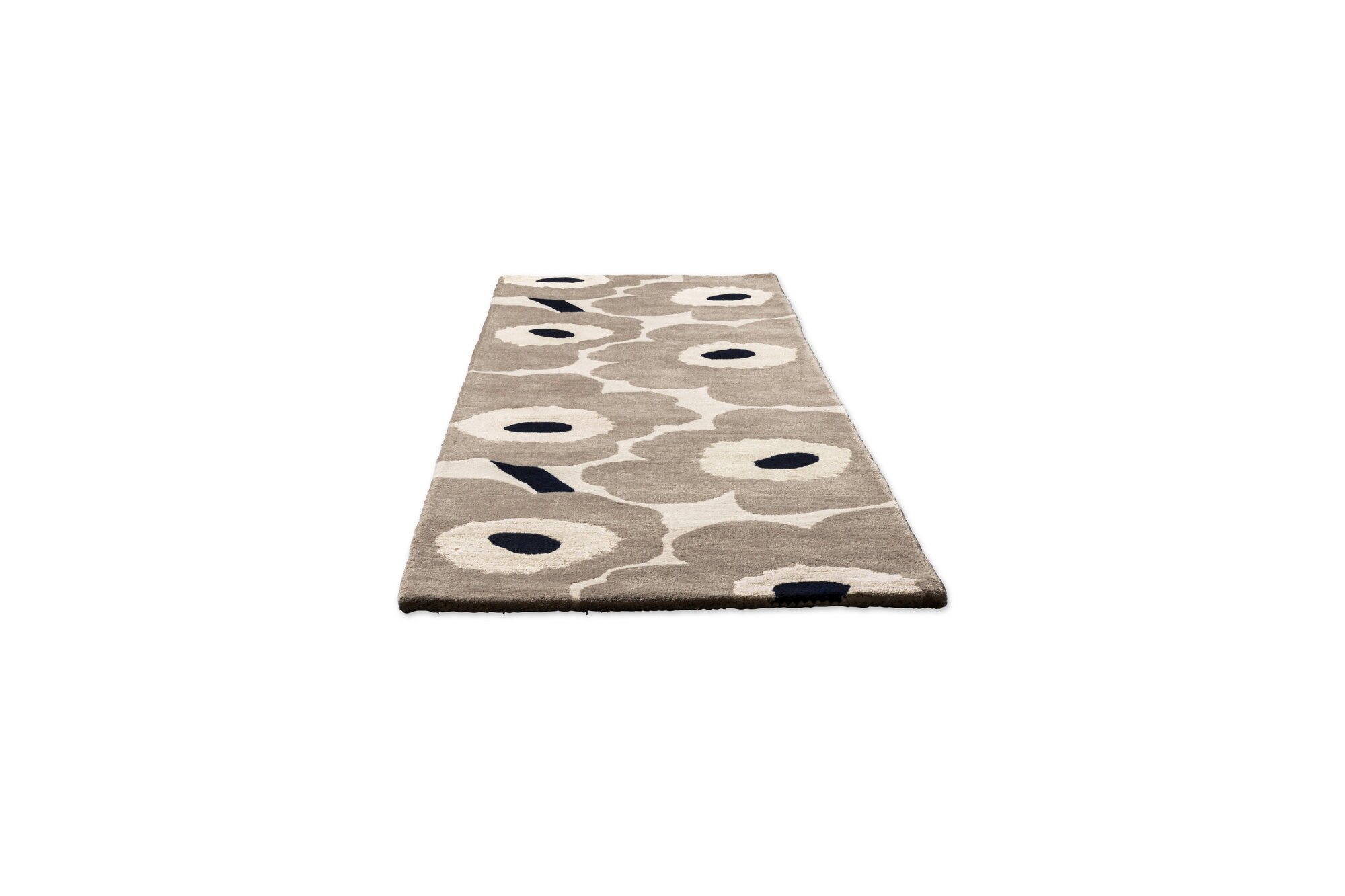 Marimekko Unikko runner rug, greige | Finnish Design Shop