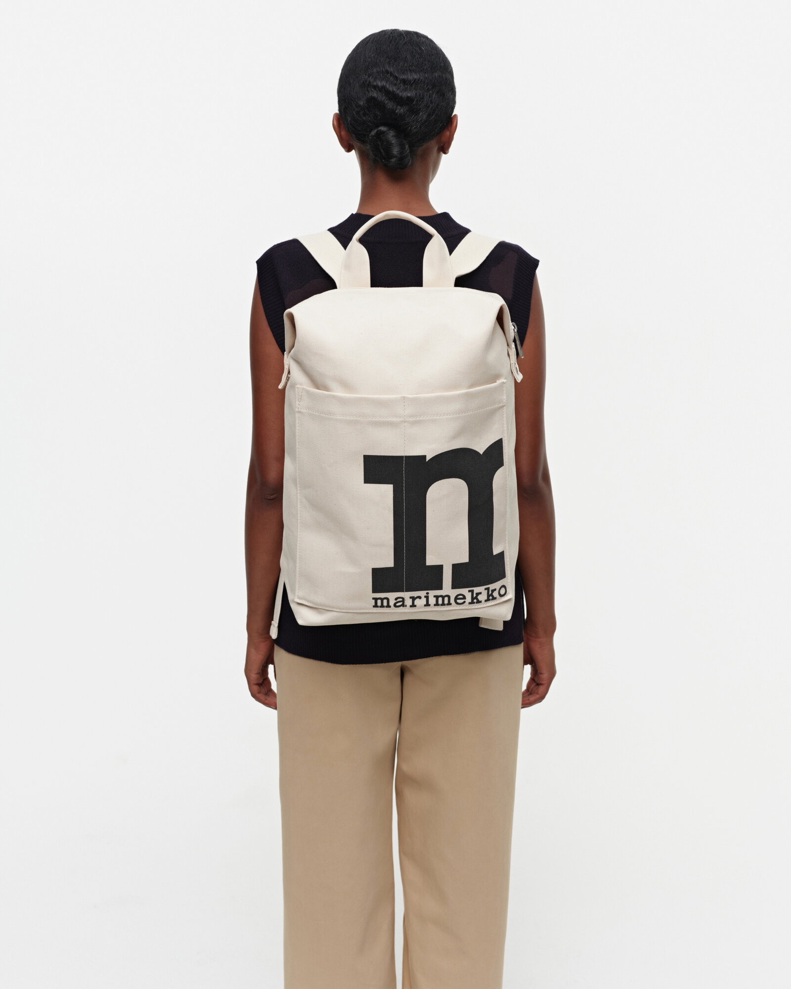 Marimekko Mono Backpack Solid backpack, cotton | Finnish Design Shop