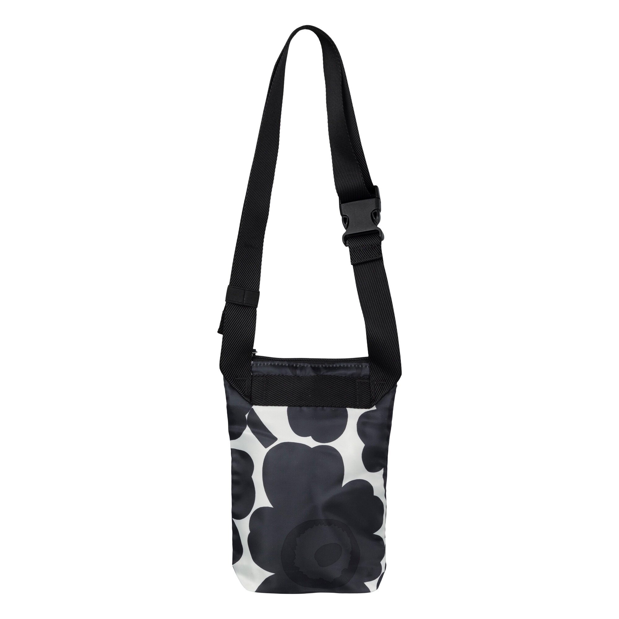 Marimekko Neat Unikko phone pocket, dark grey - off-white | Finnish ...