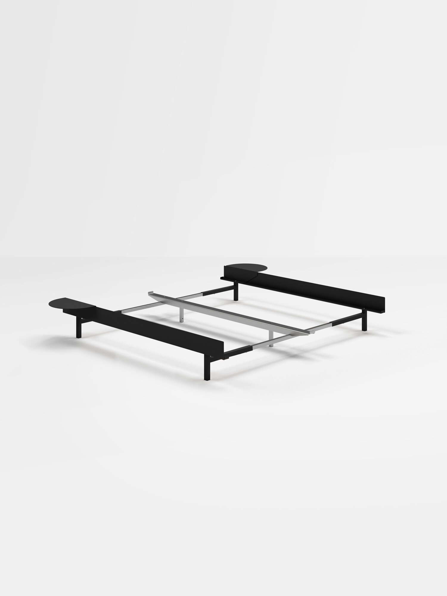 Moebe Bed, 90-180 cm, black | Finnish Design Shop