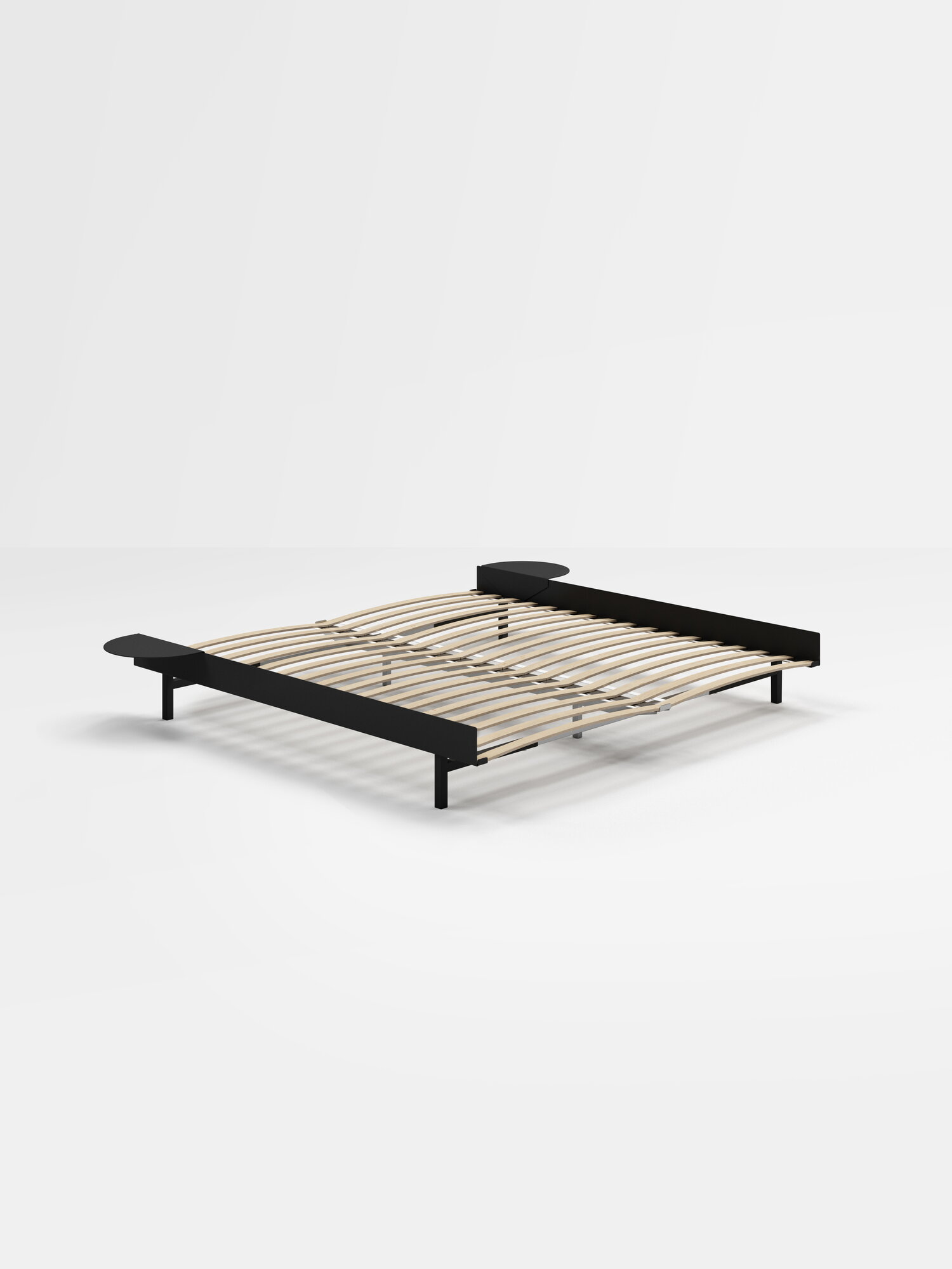 Moebe Bed, 90-180 cm, black | Finnish Design Shop