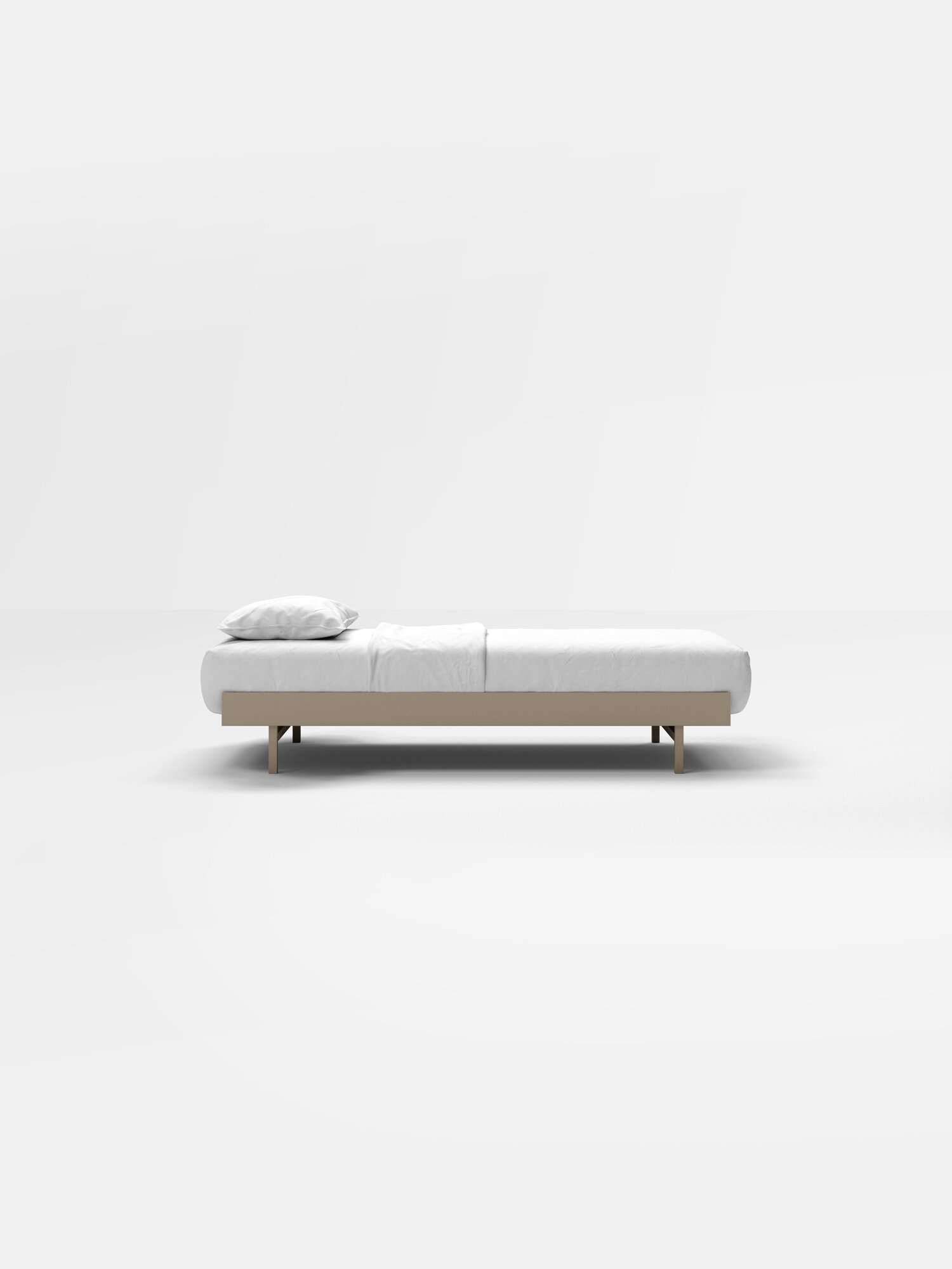 Moebe Bed, 90 cm, sand | Finnish Design Shop