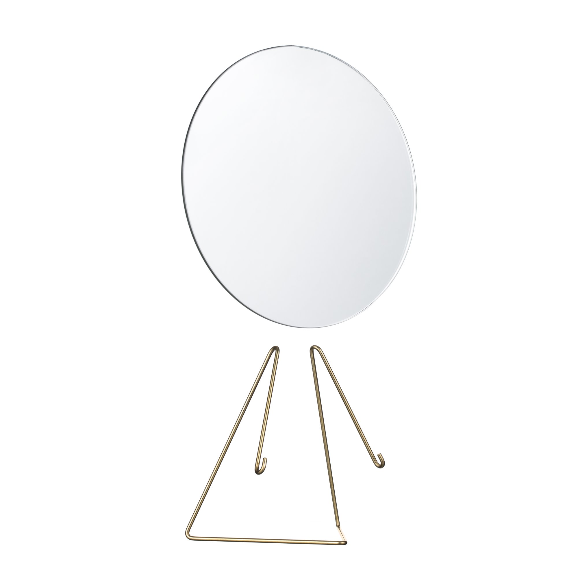 Moebe Standing mirror 20 cm, brass | Finnish Design Shop
