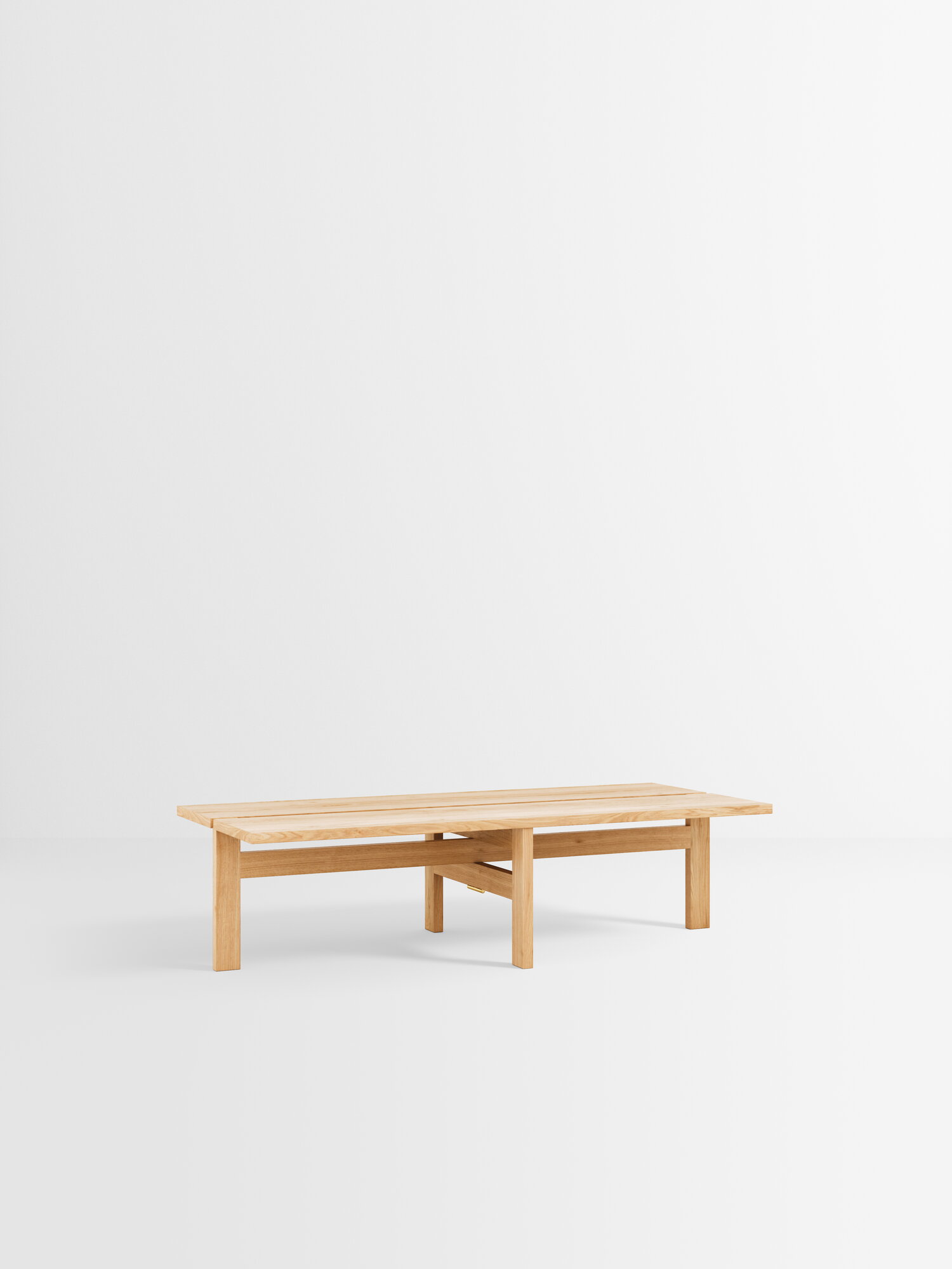 Moebe Rectangular coffee table, 115 cm, oak | Finnish Design Shop