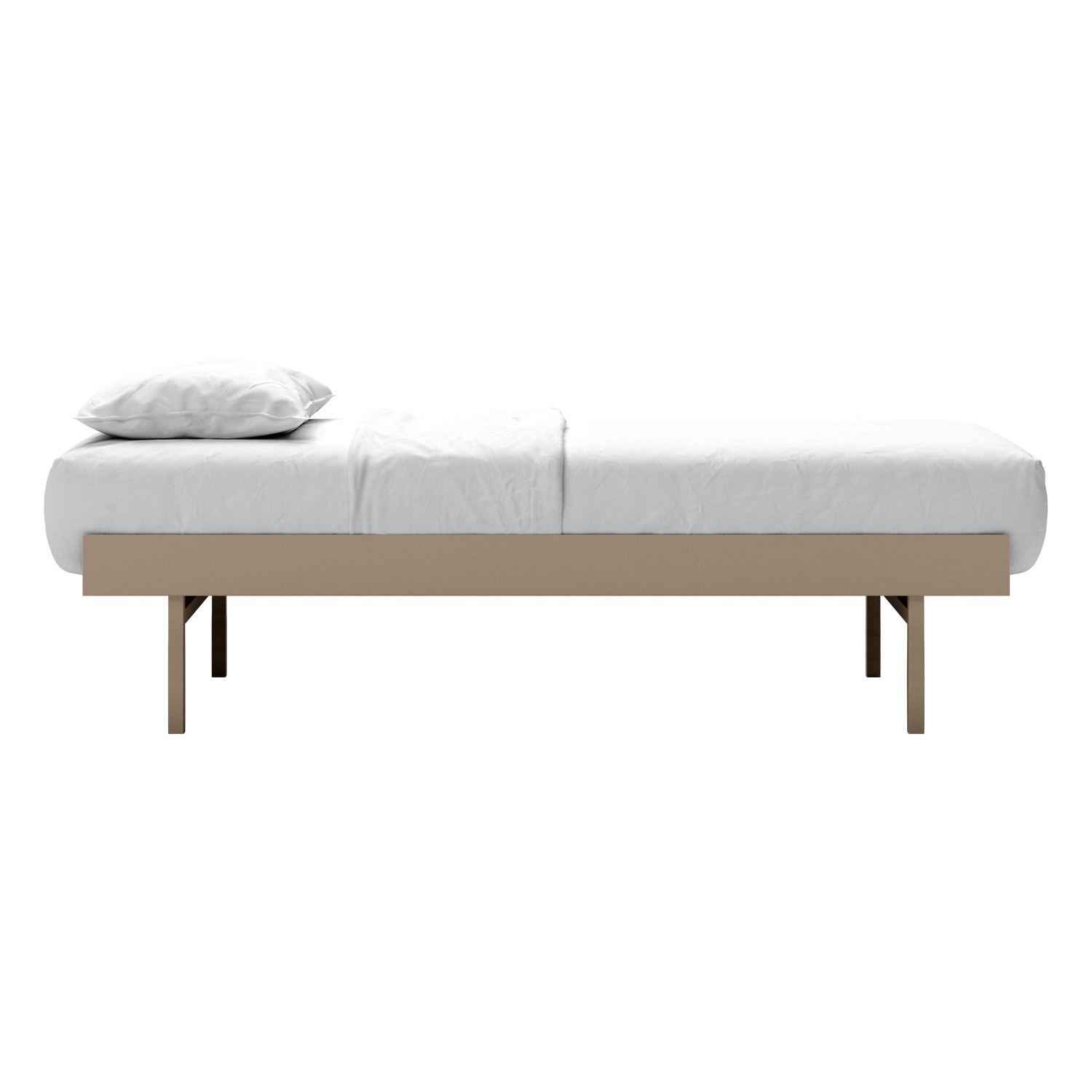 Moebe Bed, high, 90-180 cm, sand | Finnish Design Shop