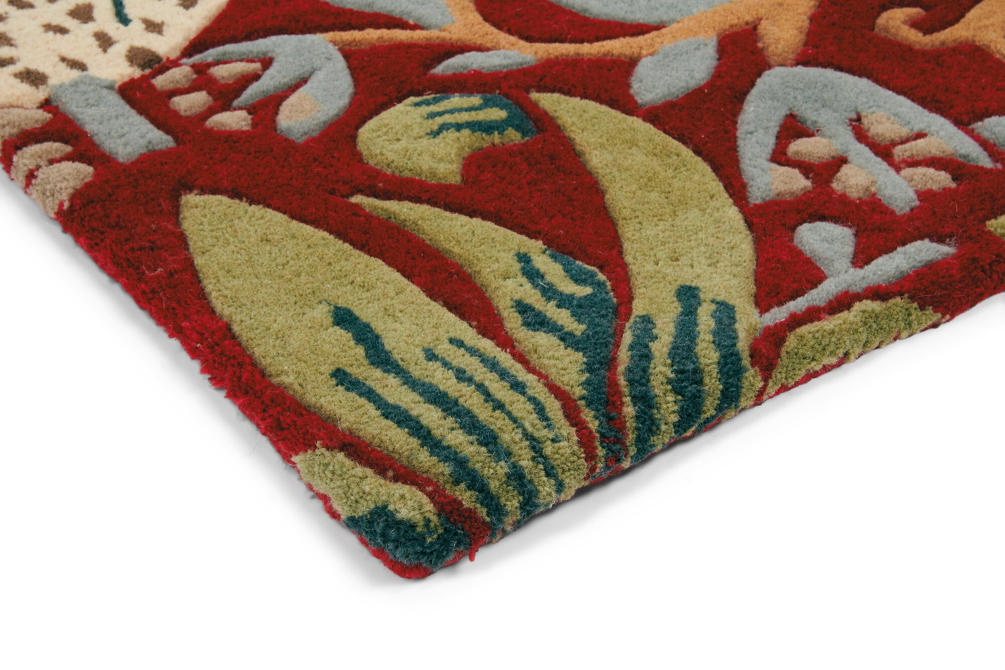 Morris & Co. Strawberry Thief rug, crimson | Finnish Design Shop