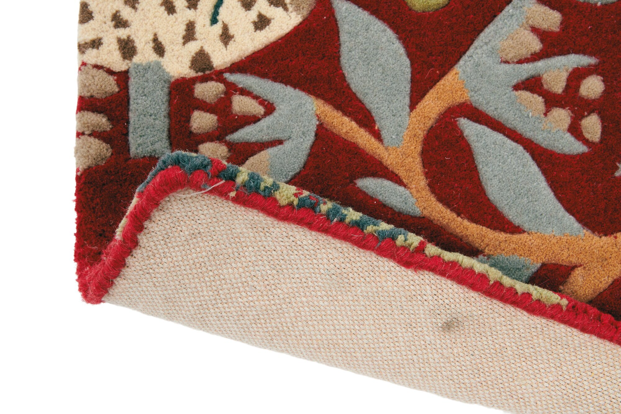 Morris & Co. Strawberry Thief rug, crimson | Finnish Design Shop