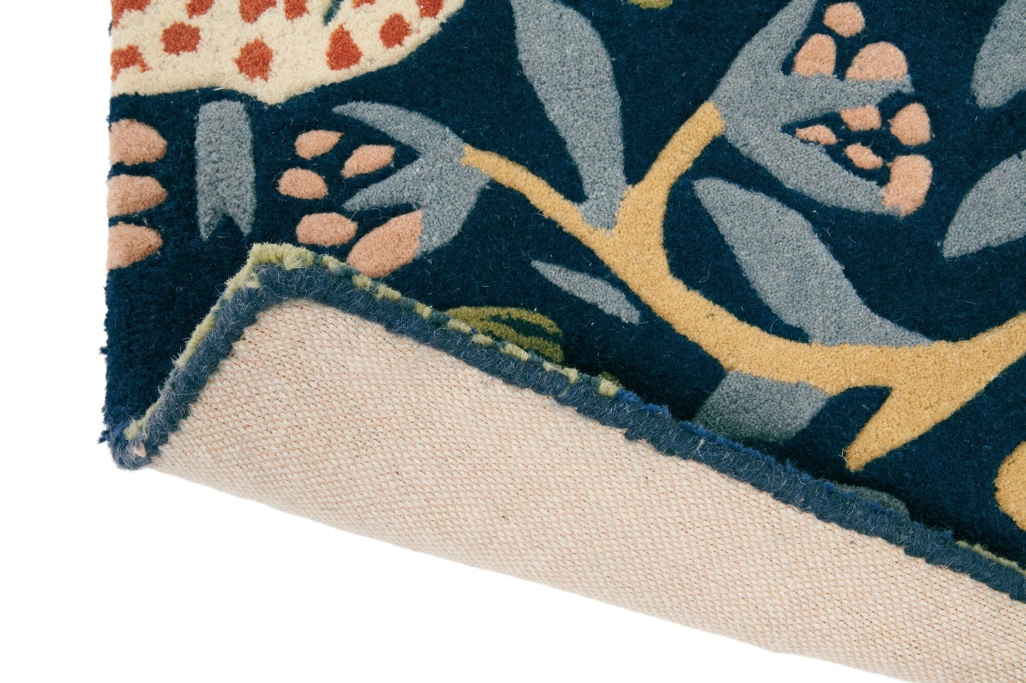 Morris & Co. Strawberry Thief rug, indigo | Finnish Design Shop