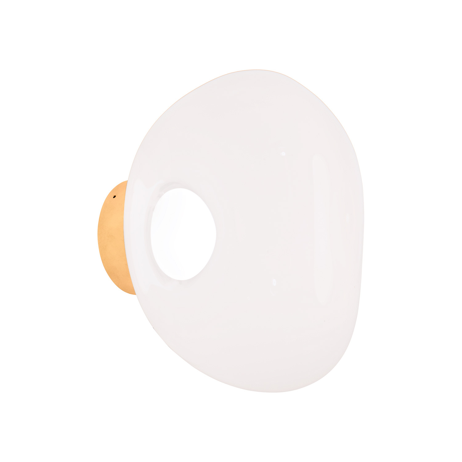 Tom Dixon Melt Surface Mini LED seinävalaisin, opaali - kulta | Finnish ...