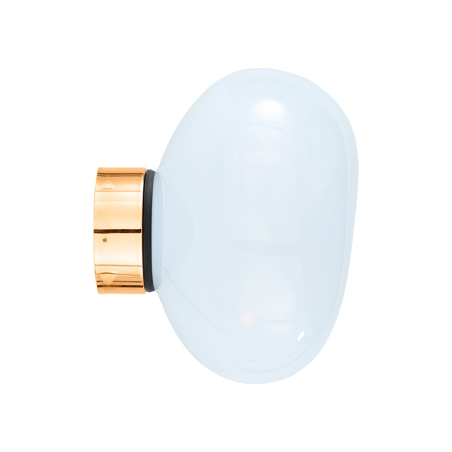Tom Dixon Melt Surface Mini LED wall lamp, opal - gold | Finnish Design ...