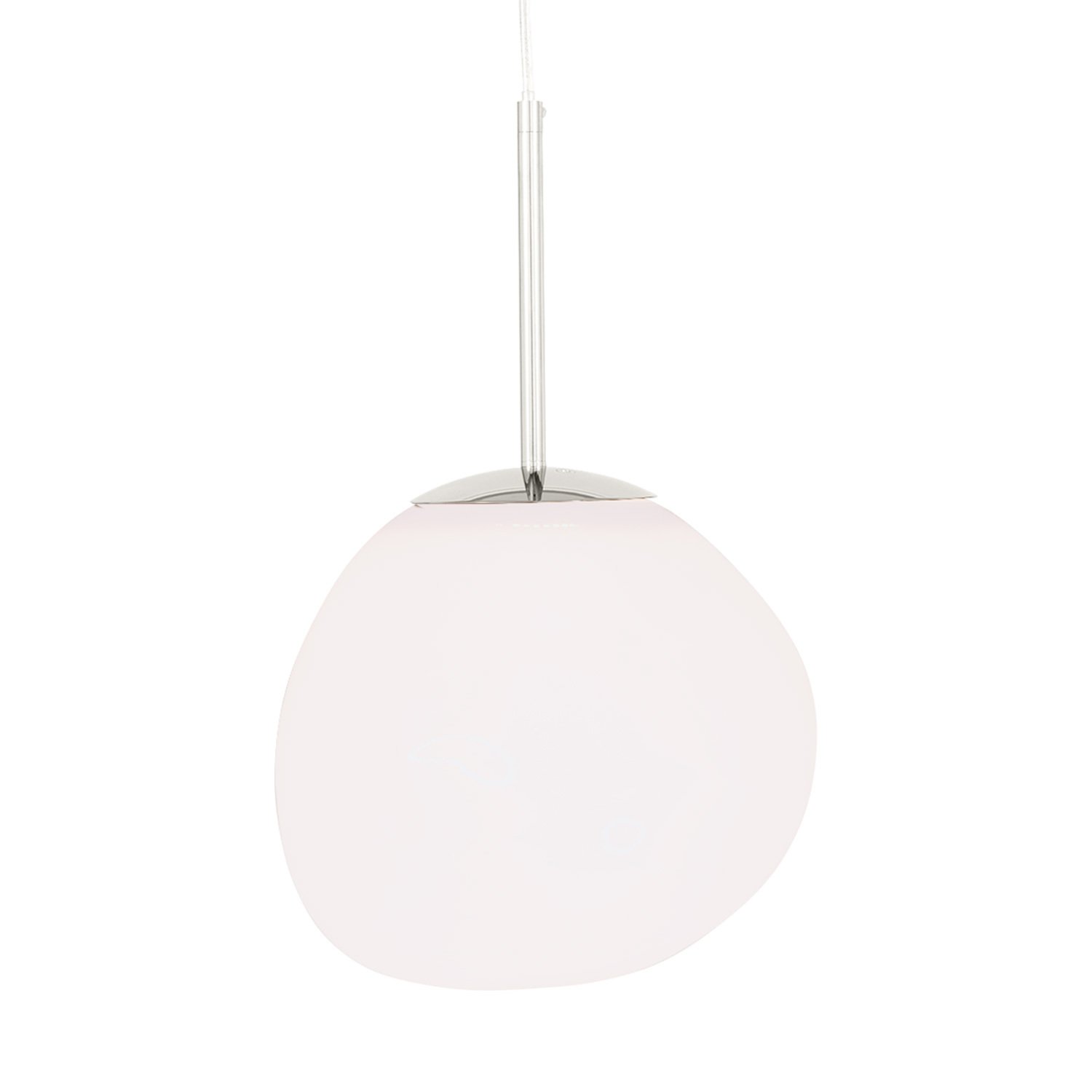 Tom Dixon Melt Mini Pendelleuchte, LED, Opal - Silber | Finnish Design Shop