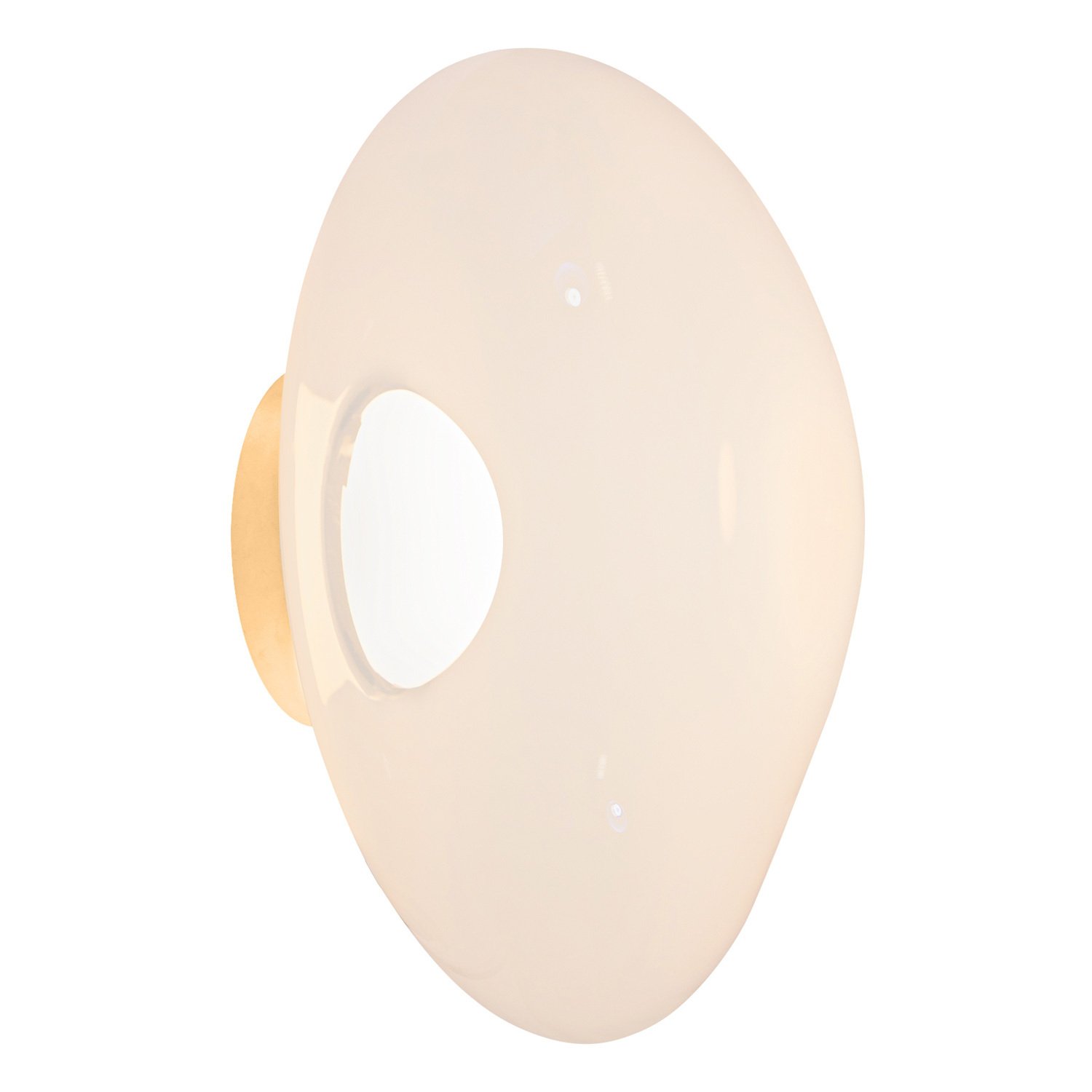 Tom Dixon Melt Surface LED wall lamp, opal - gold | Finnish Design Shop