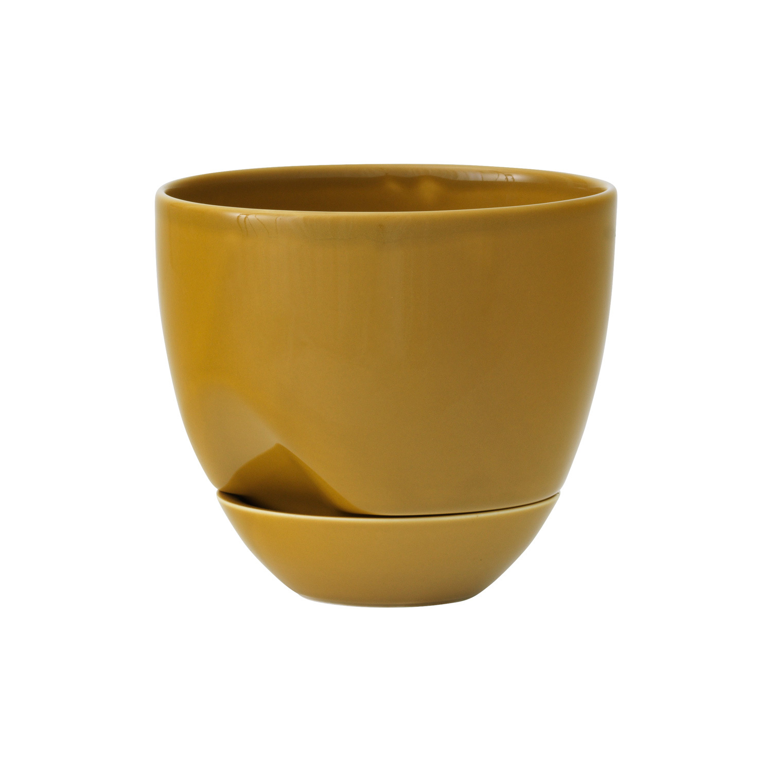 Audo Copenhagen Hydrous kukkaruukku, 12 cm, okra | Finnish Design Shop
