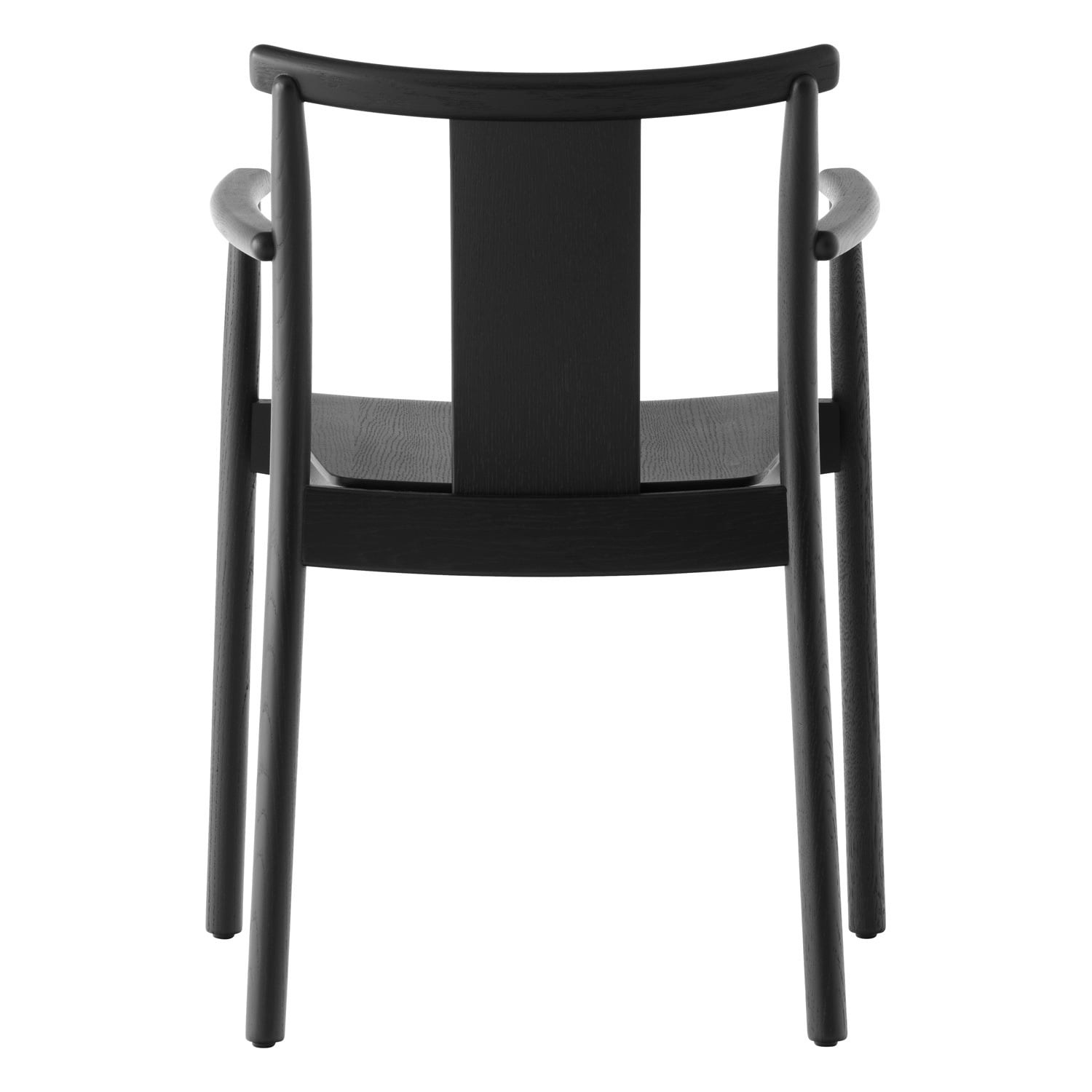 Audo Copenhagen Merkur dining chair with armrest, black oak | Finnish ...