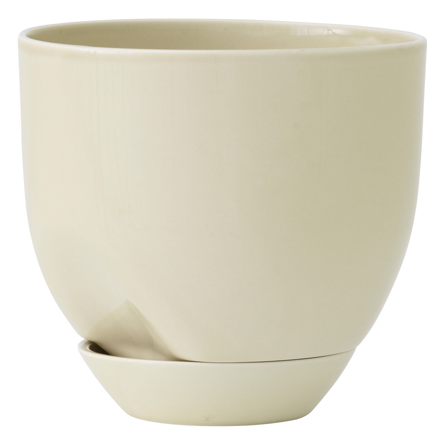 Audo Copenhagen Hydrous planter, 20 cm, ashen | Finnish Design Shop