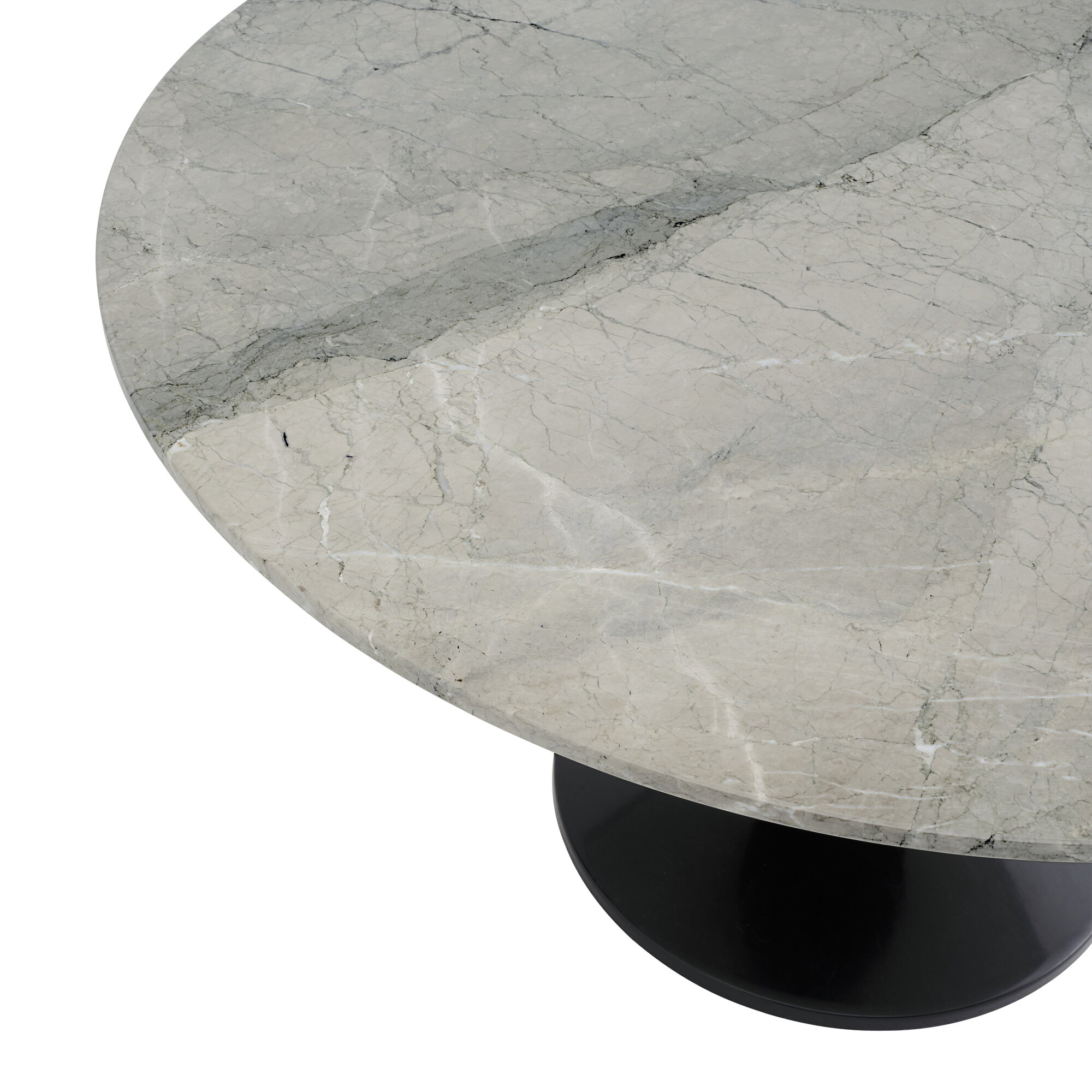 Muuto Table Midst, 140 cm, marbre gris - noir | Finnish Design Shop