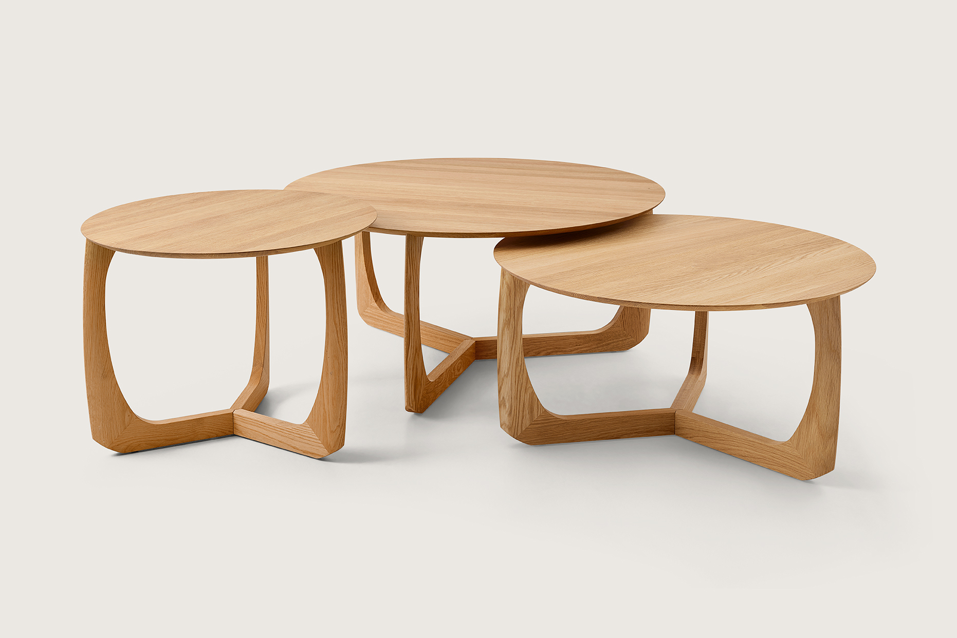 Møbel Copenhagen Lili lounge table, medium, 75 cm, oiled oak | Finnish ...