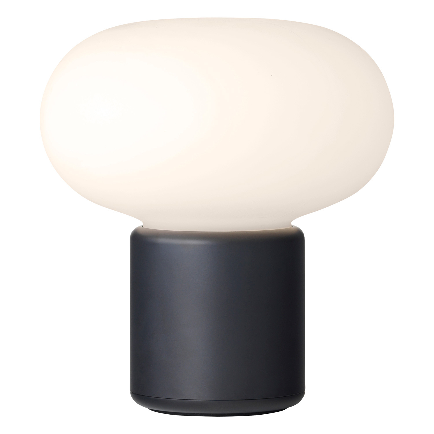 New Works Karl-Johan ladattava pöytävalaisin, cold black | Finnish ...