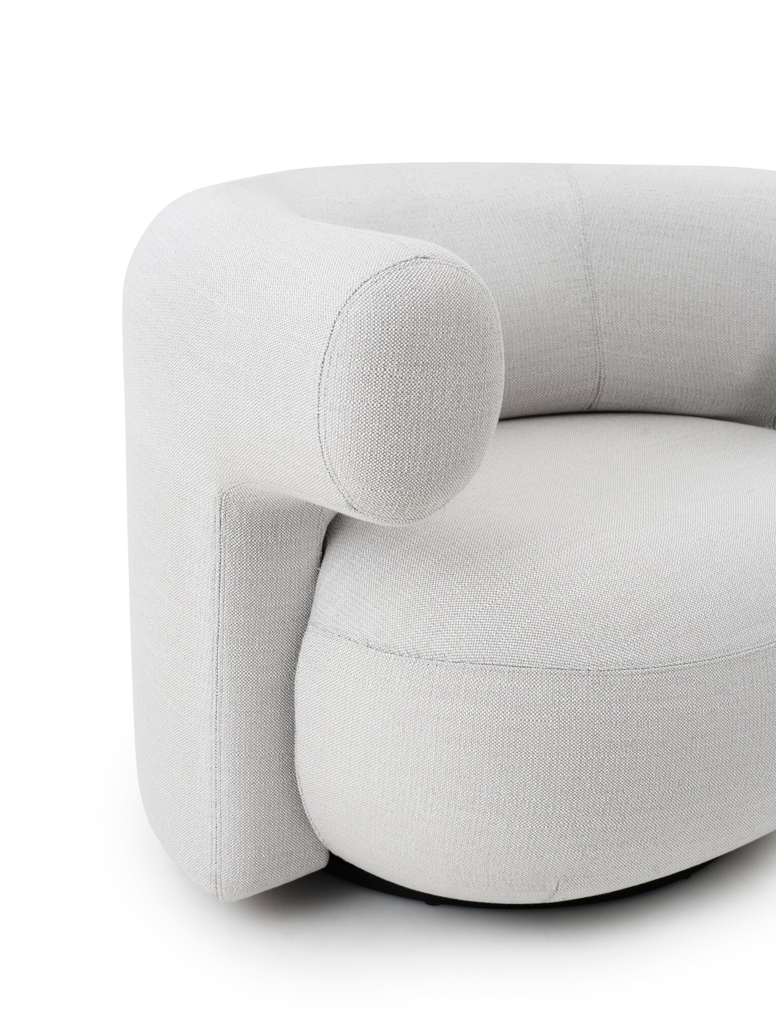 Normann Copenhagen Burra Outdoor lounge chair, swivel with return ...