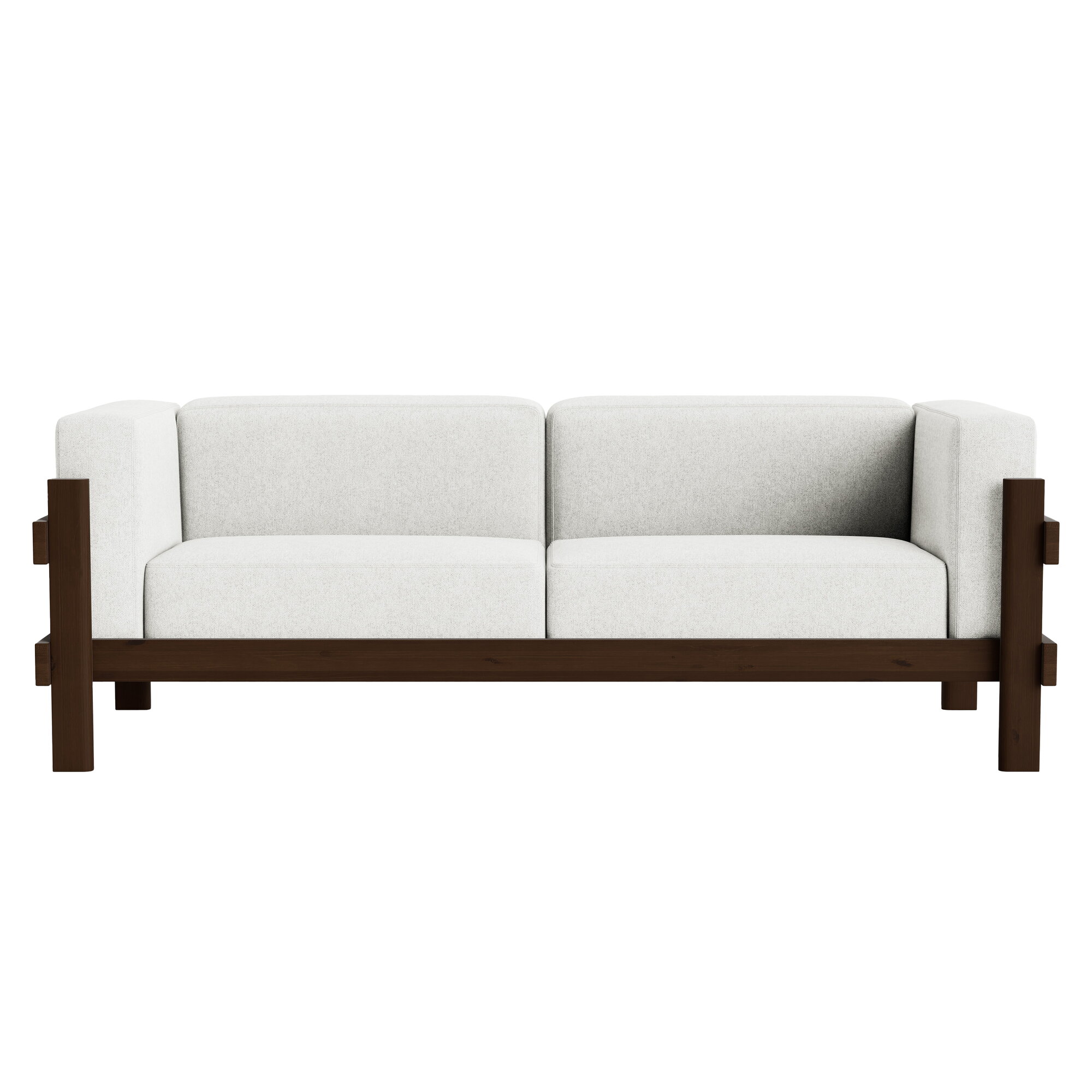 Normann Copenhagen Kube sofa, 3-seater, dark brown - Hallingdal 110 ...