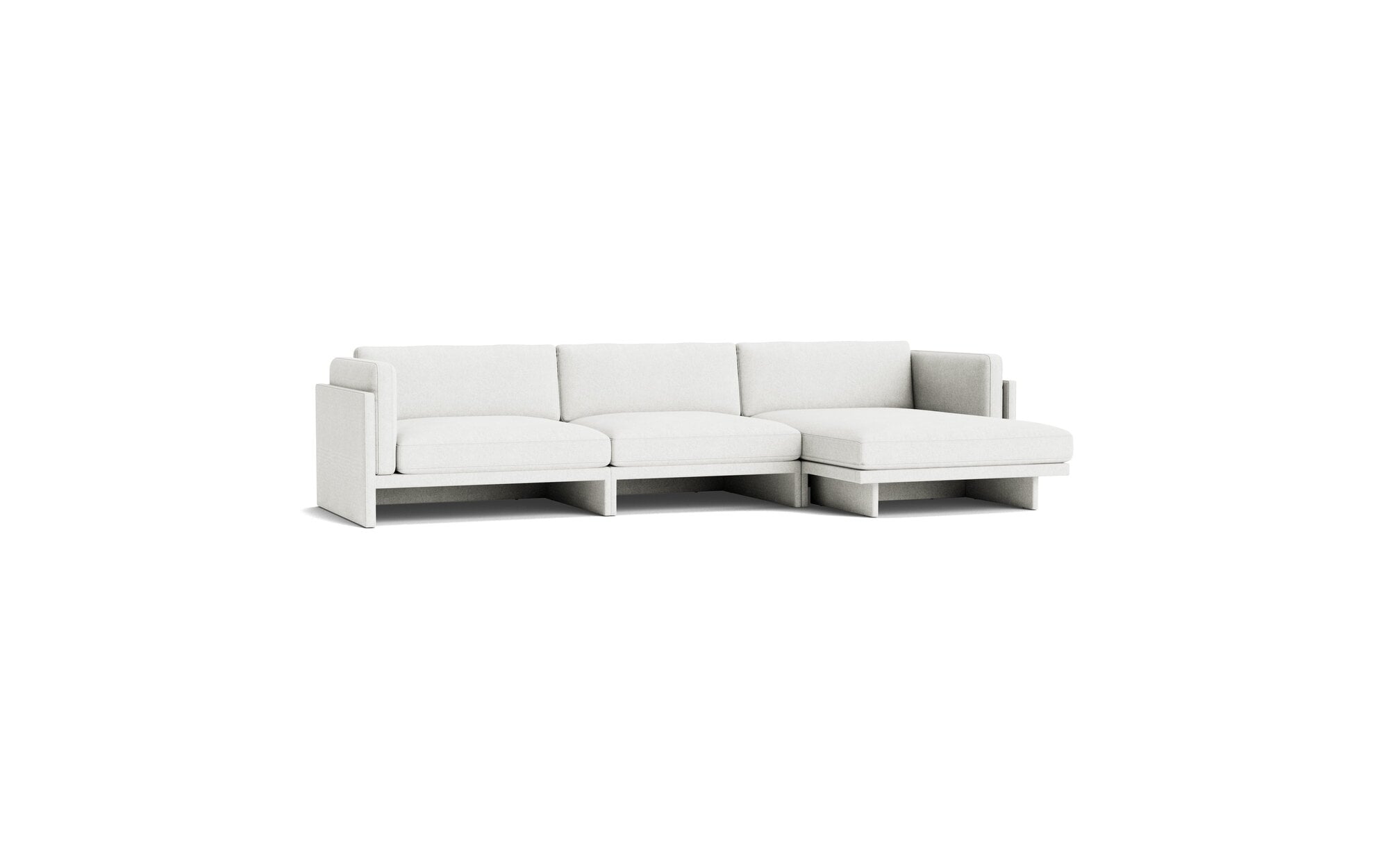 Normann Copenhagen Softy modular sofa, 4-seater, chaise lounge right ...