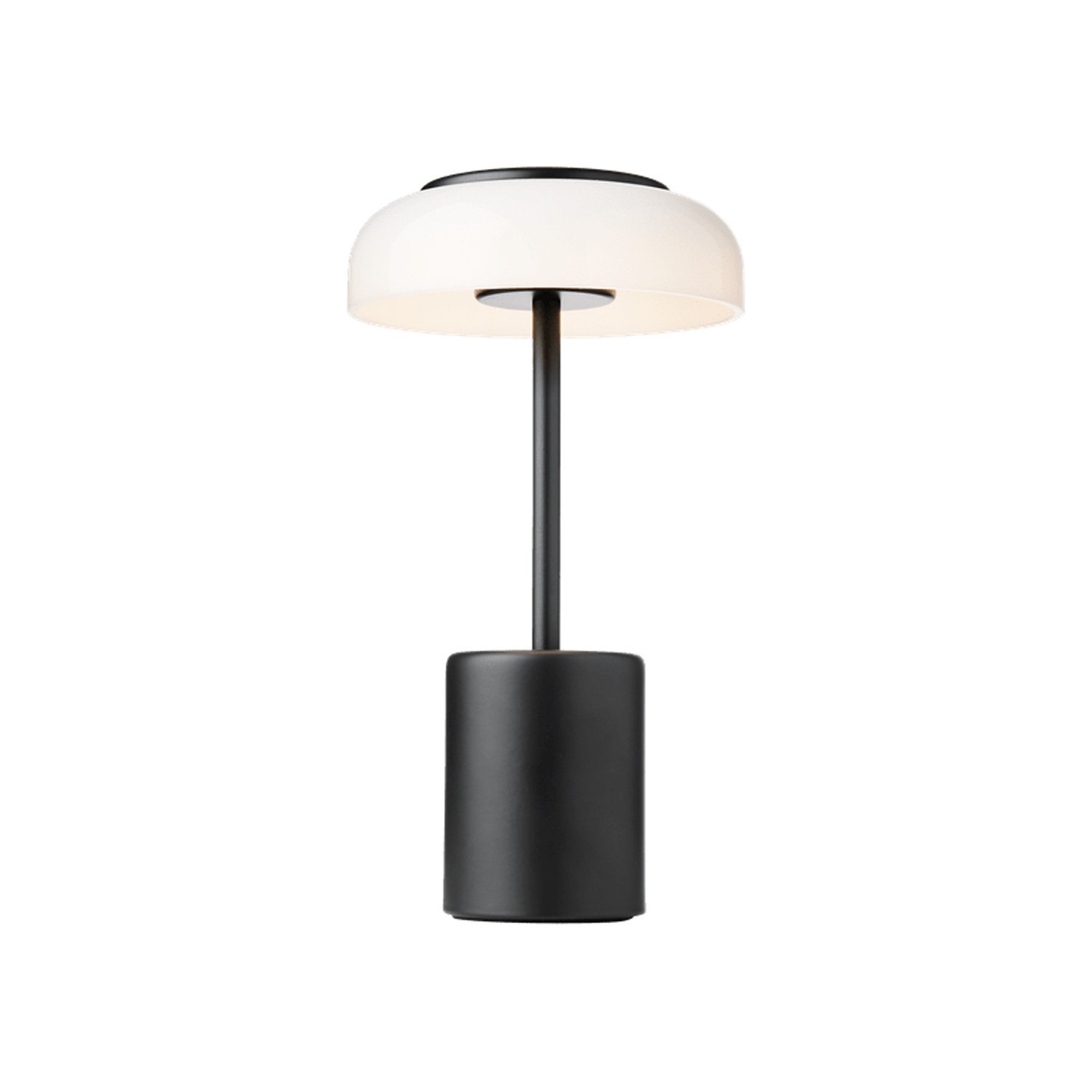 Nuura Blossi Mini portable table lamp, black - opal | Finnish Design Shop