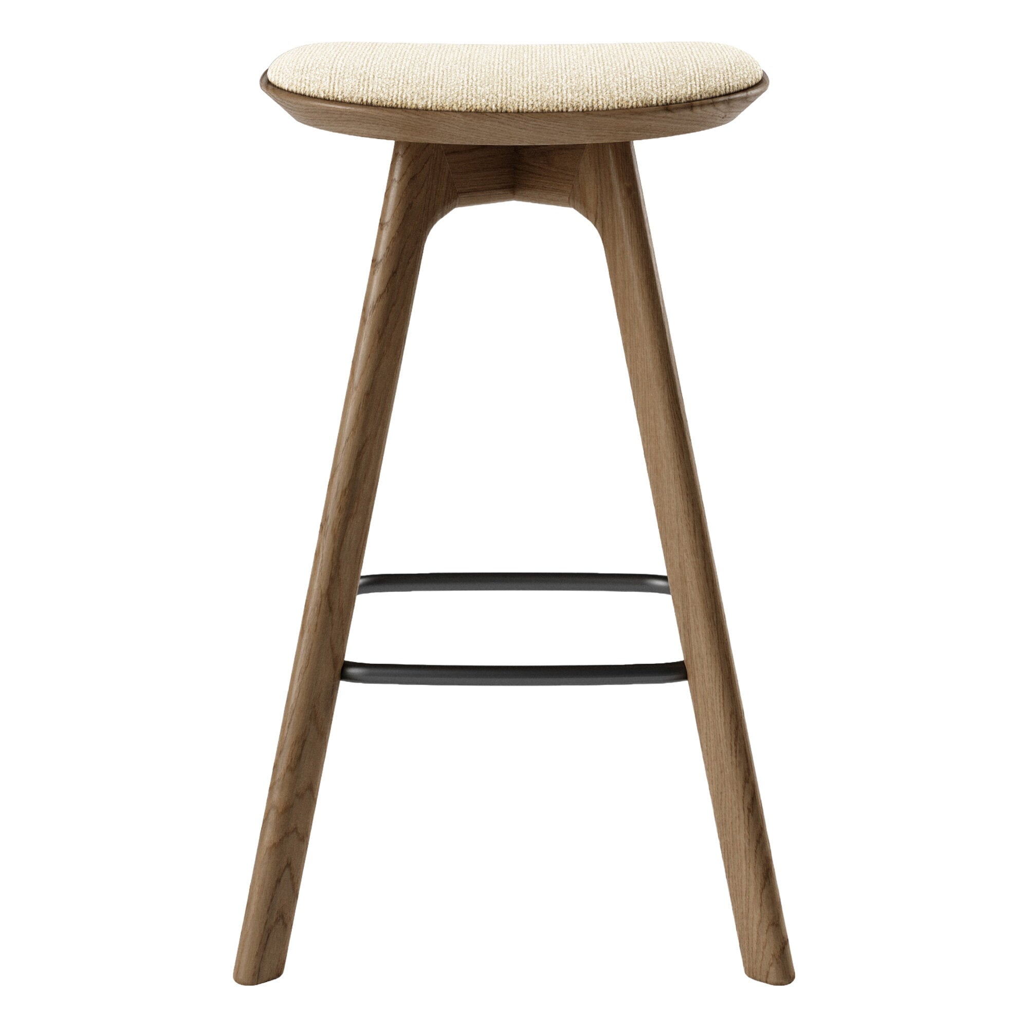 Brdr. Krüger Pauline bar stool, 65 cm, fumed oak - Moss cream | Finnish ...